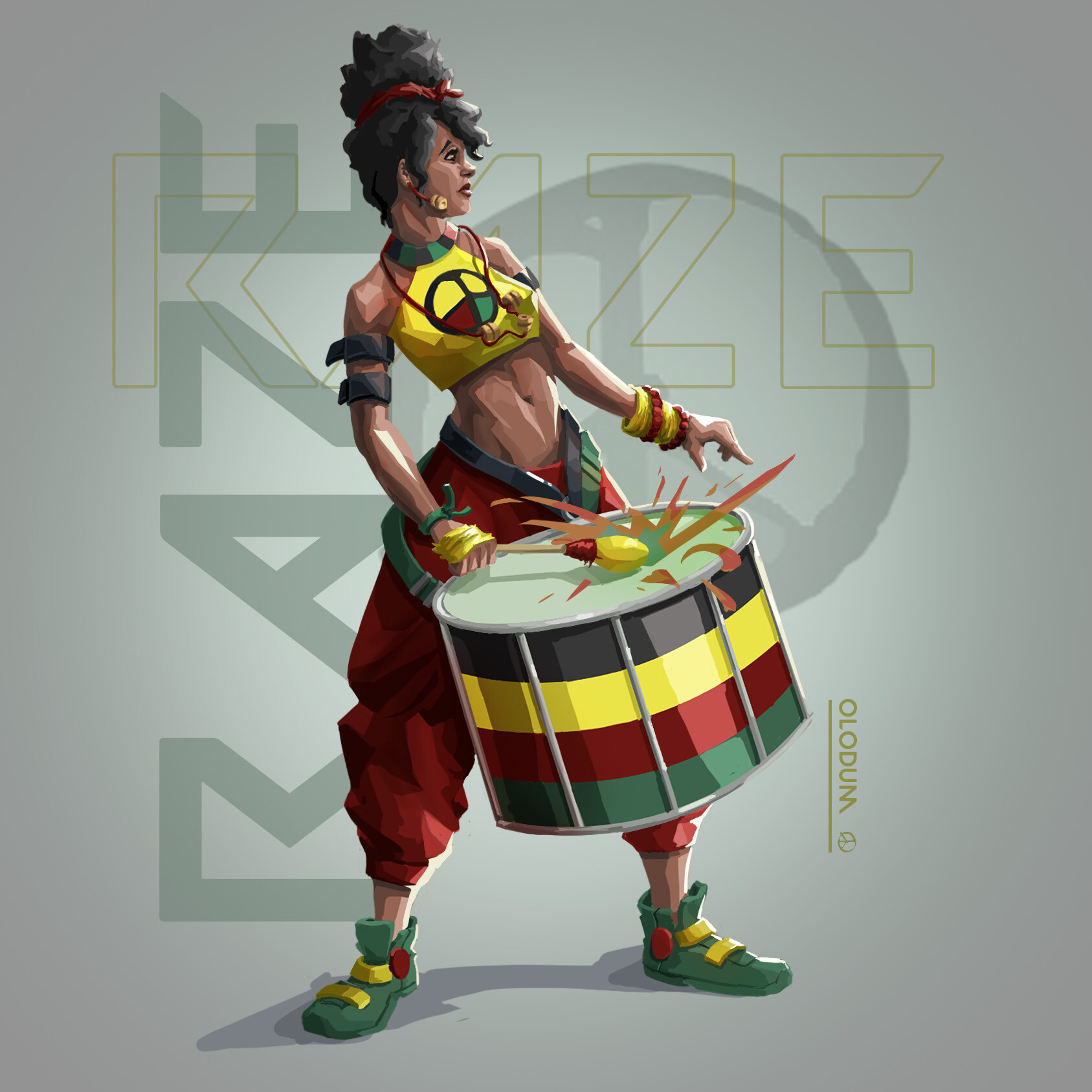 ArtStation - Raze from Olodum