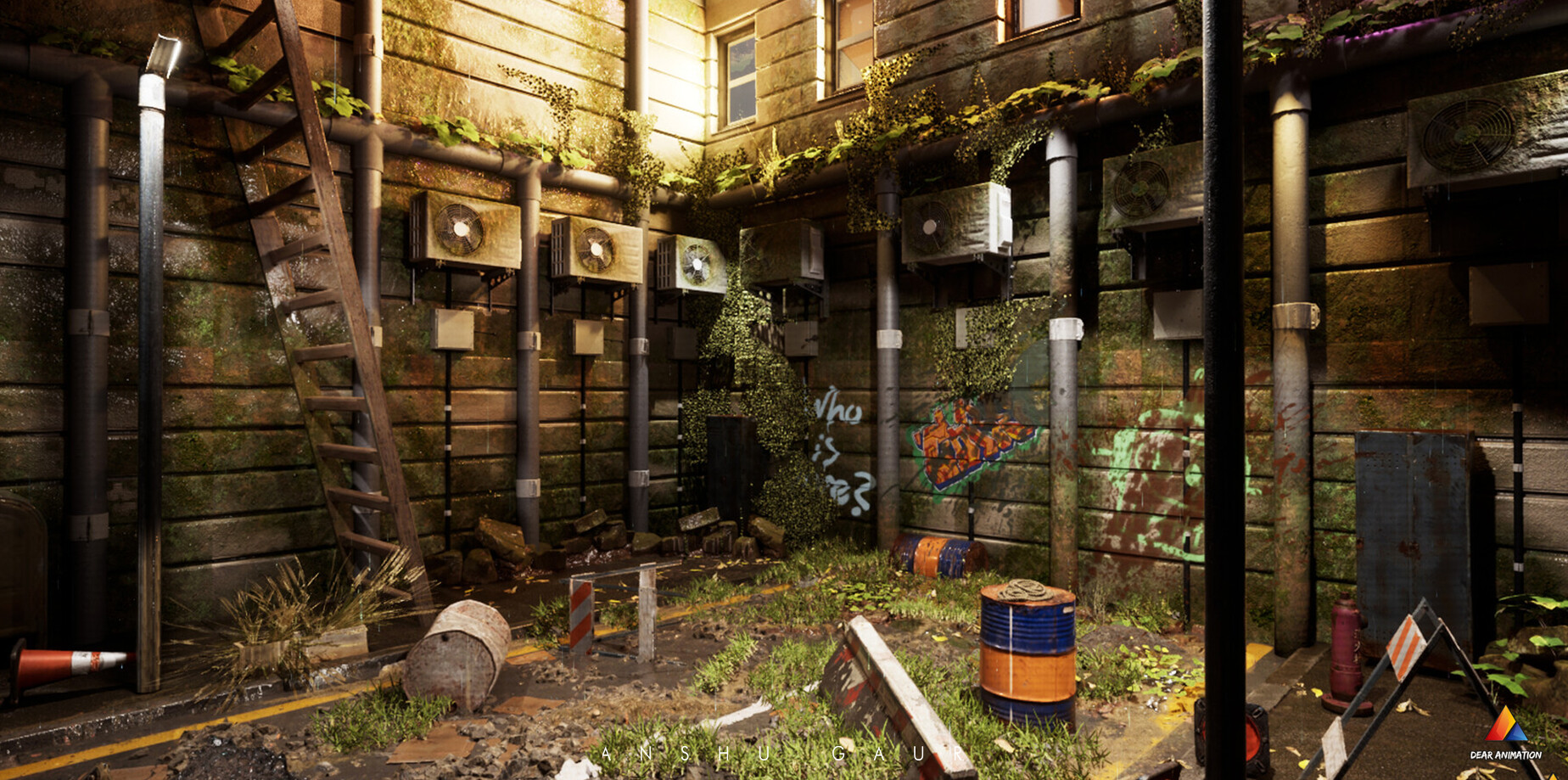 ArtStation - Street Alleyway Unreal Engine