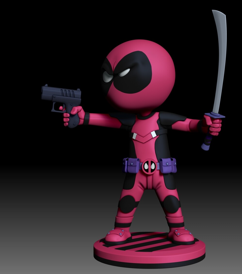 ArtStation - DEADPOOL SKOTTIE YOUNG STYLE! (ZBrush)