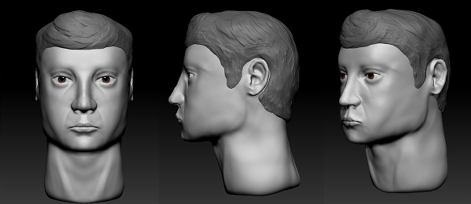 ArtStation - Male and Female head busts