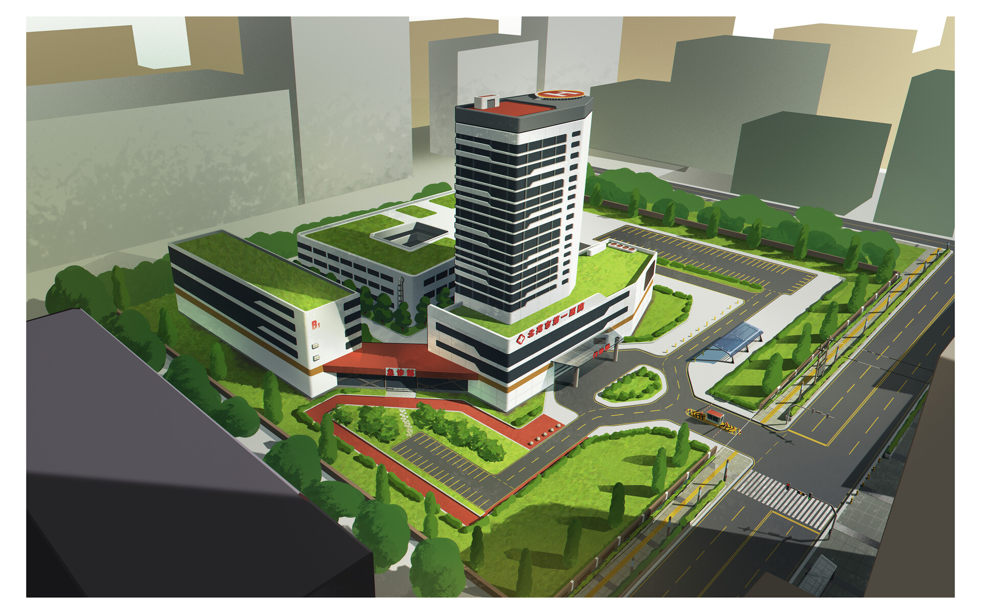 ArtStation - hospital concept