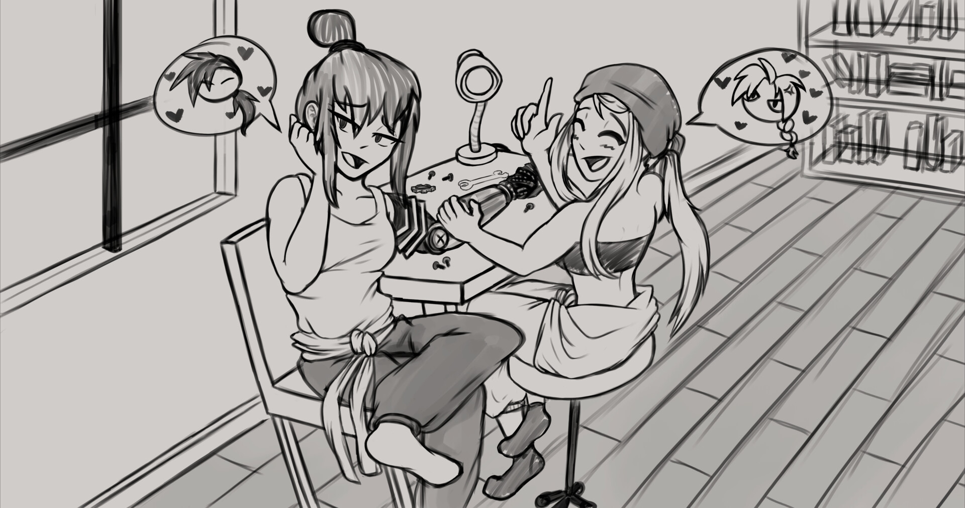 ArtStation - Girl Talk - FMA FanArt