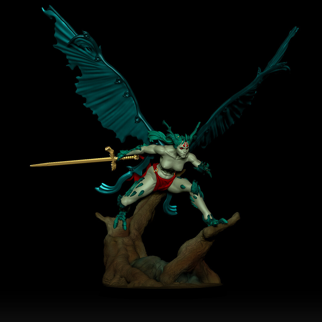 ArtStation - Nymph Alidae, Fae Ultrix - 32mm Scale Miniature