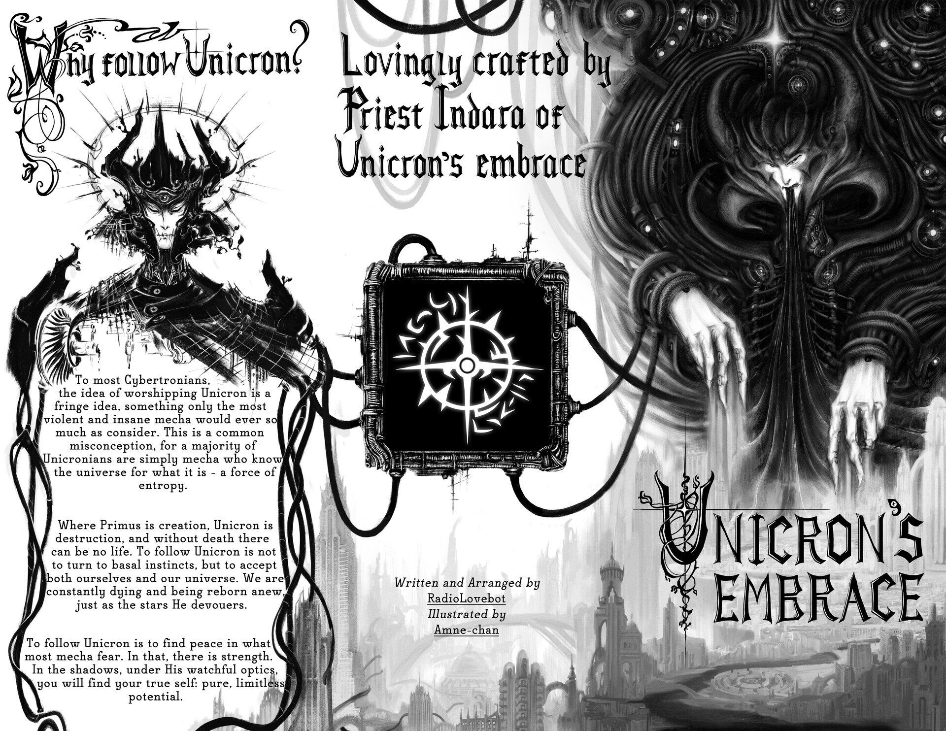 ArtStation - Unicronian cult pamphlet.