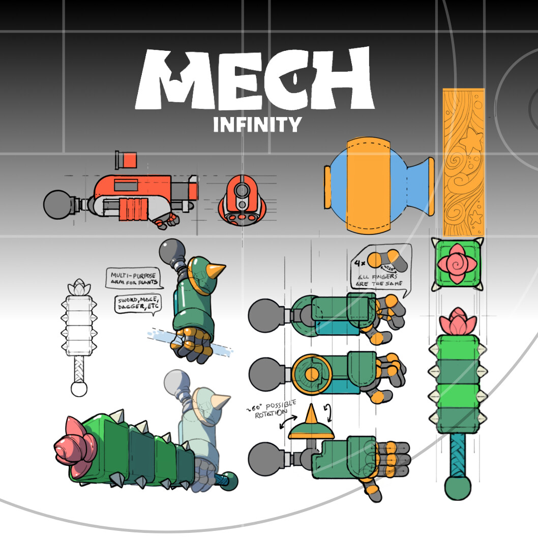 ArtStation - Mech Infinity Weapon Designs