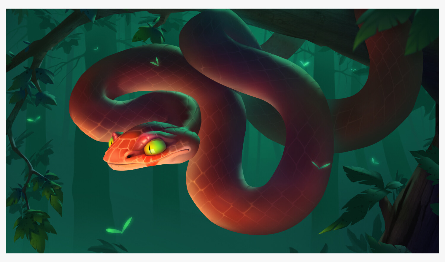 ArtStation - Snakes & Cat