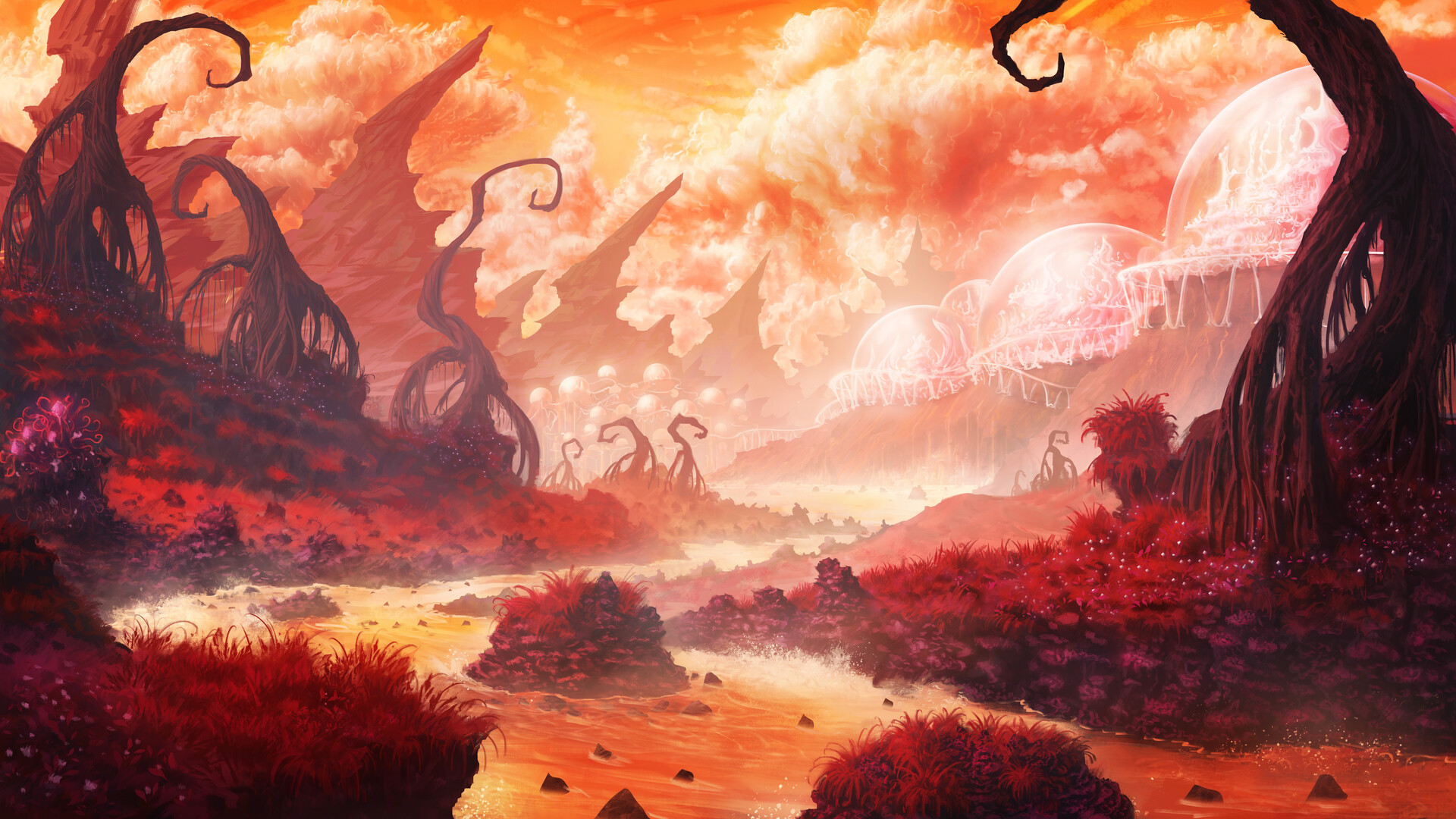 ArtStation - Alien landscape