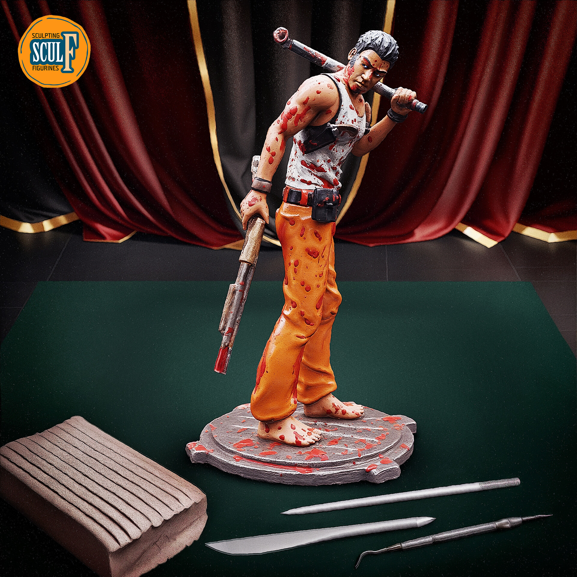 ArtStation - Custom statue Torque - Suffering