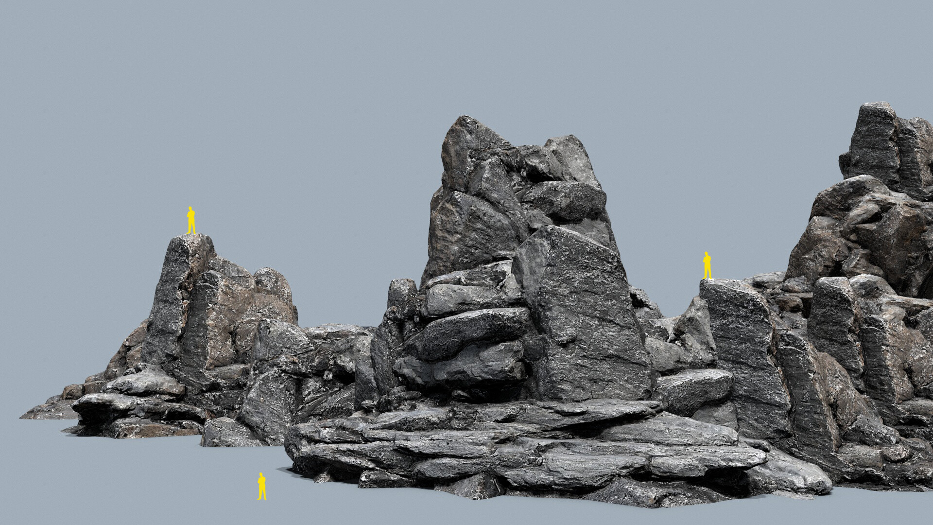 ArtStation - cliff rocks