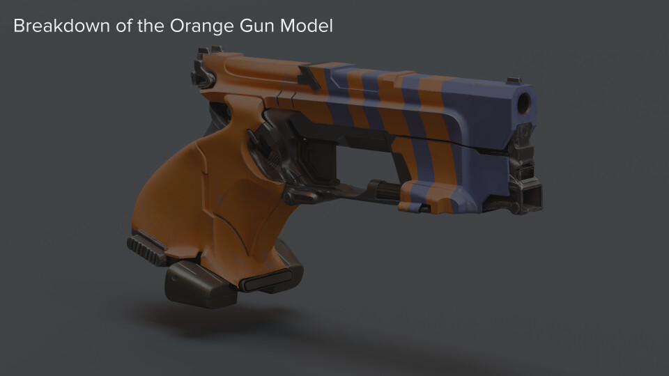 ArtStation - Breakdown of Orange Gun Concept