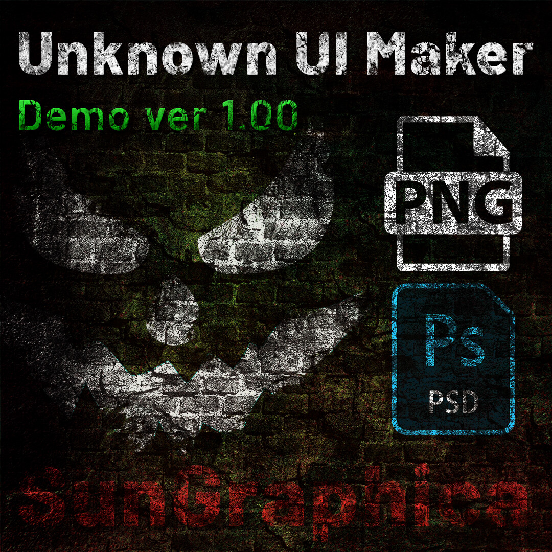 ArtStation - FREE Scary Game UI | Dive into Darkness
