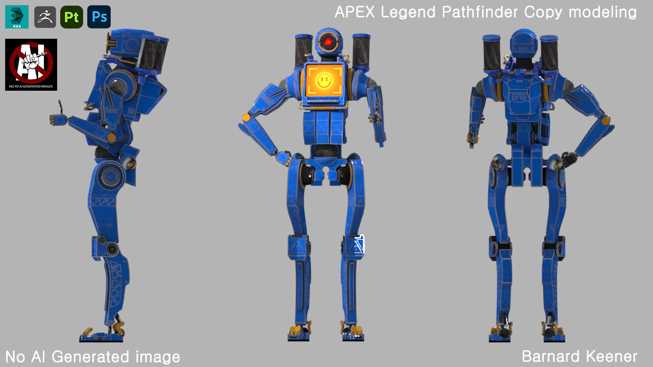 ArtStation - APEX Lengends PathFinder modeling and Render (Rigged)