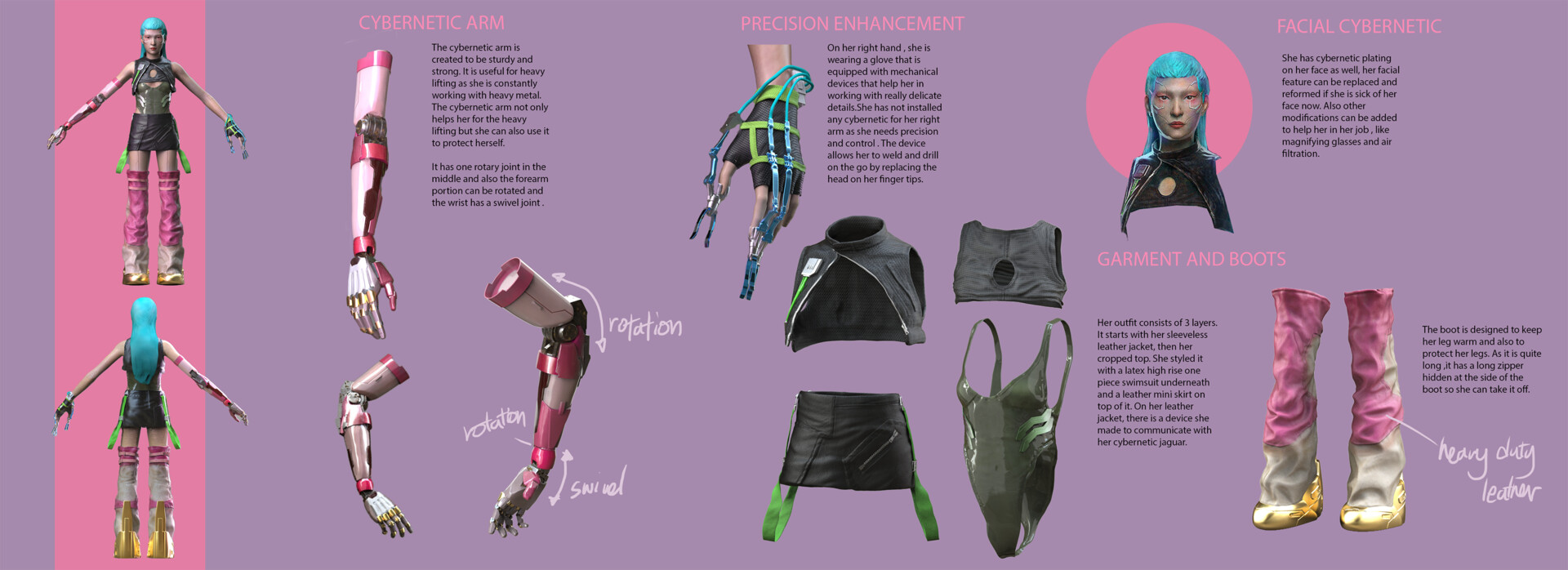 Kenneth Cheung - Cyberpunk girl - realtime