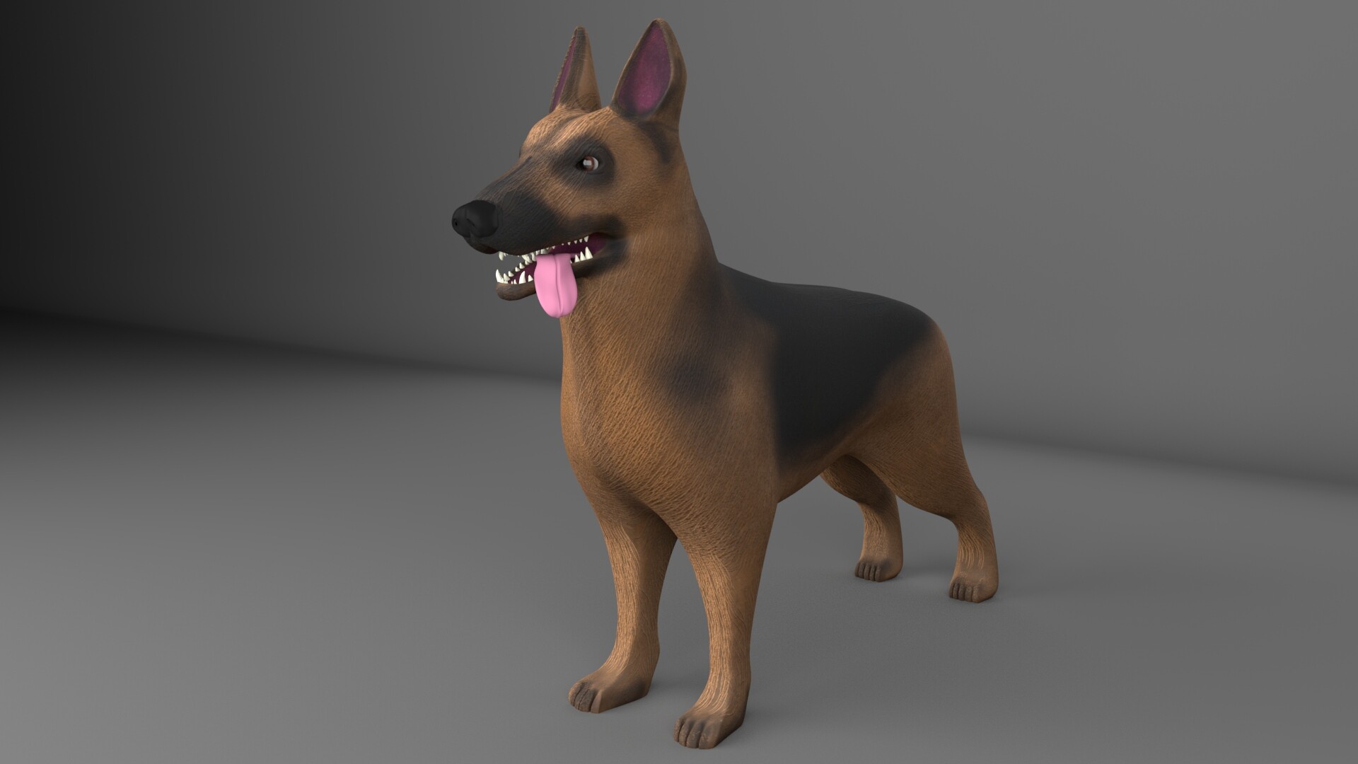 ArtStation - German Shepherd 3D (base) model