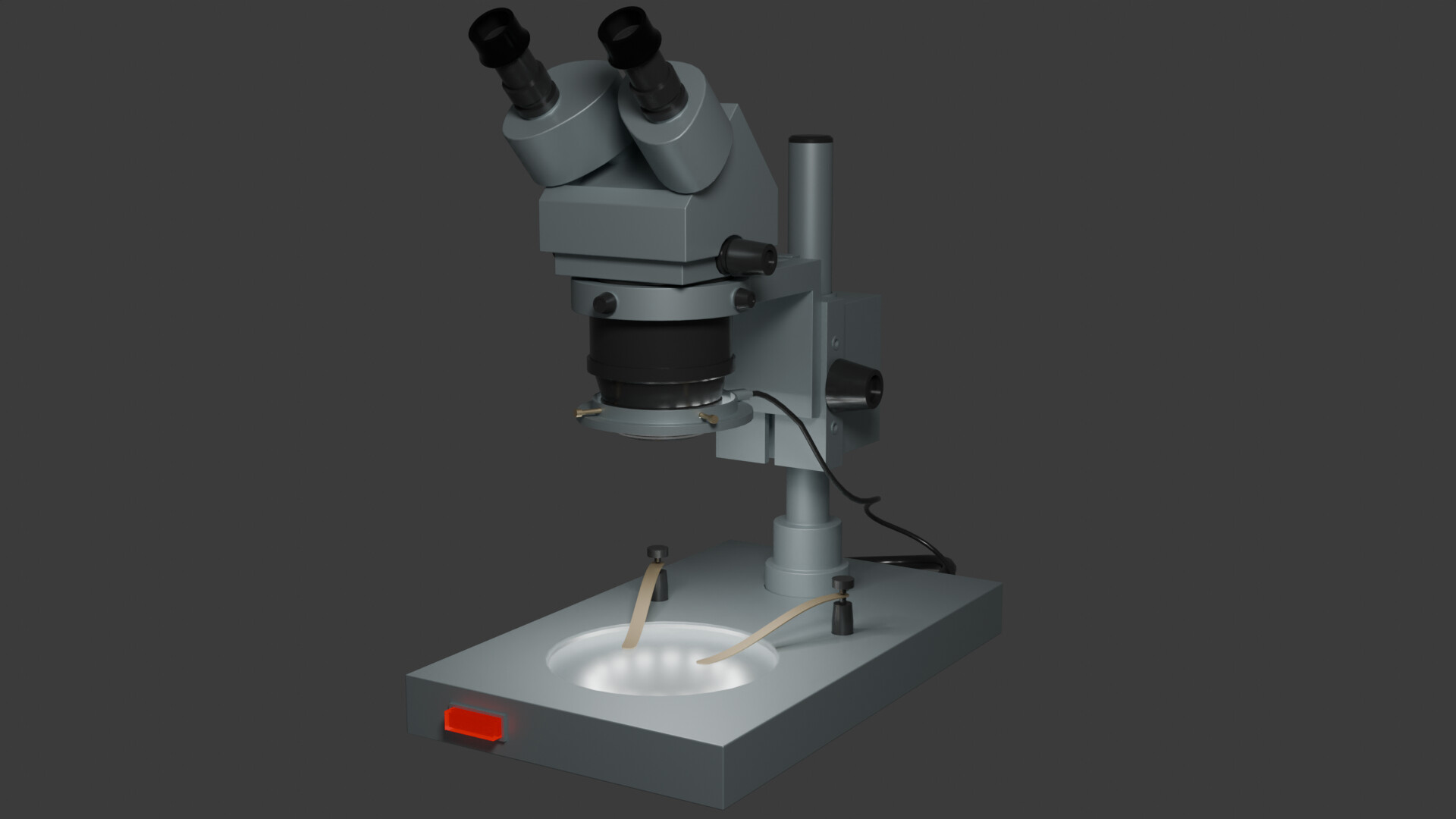 ArtStation - The binocular microscope 3D model