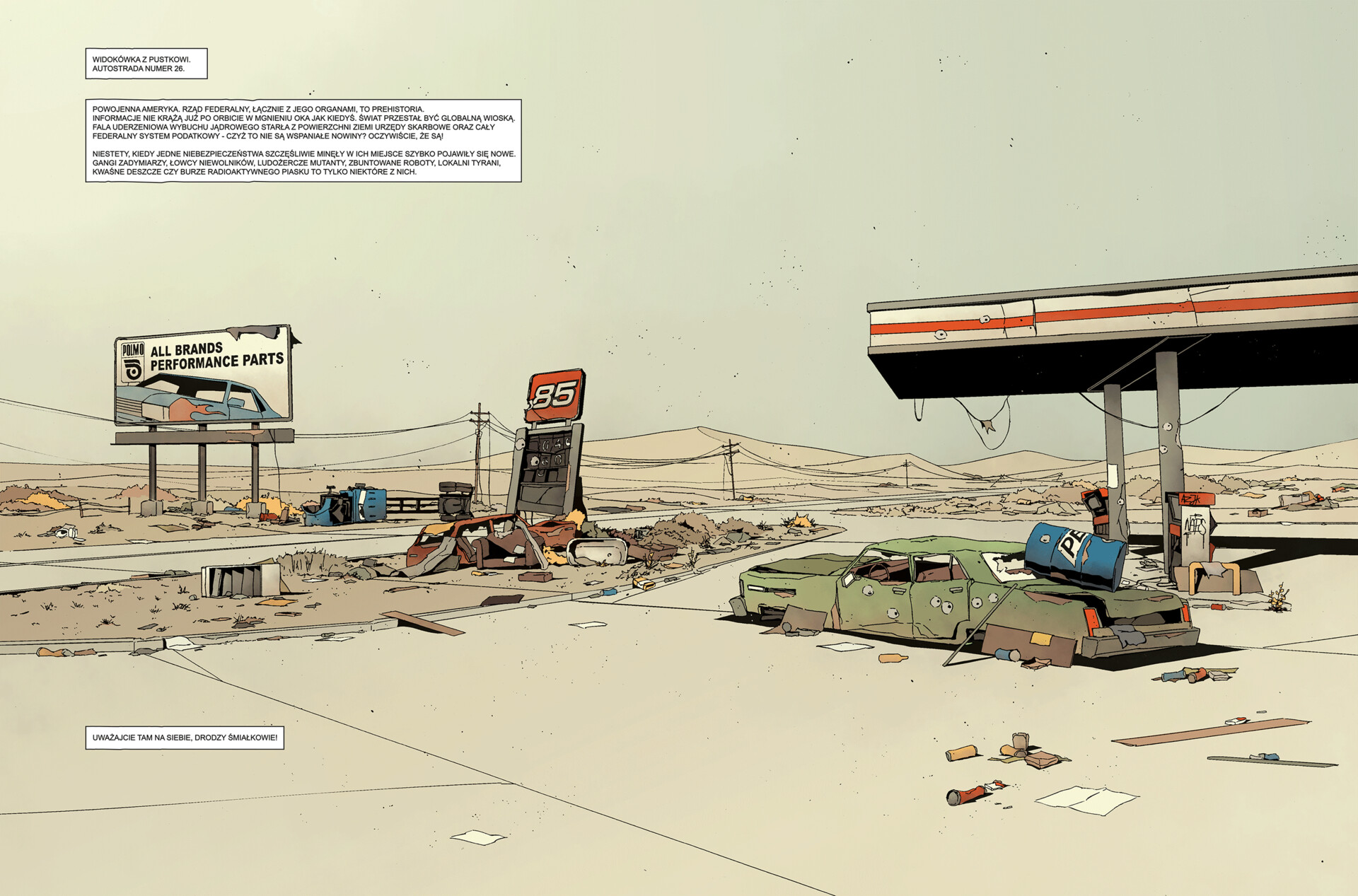 Krzysztof Nowak - FUTURO DARKO COMIC Double Page Spreads