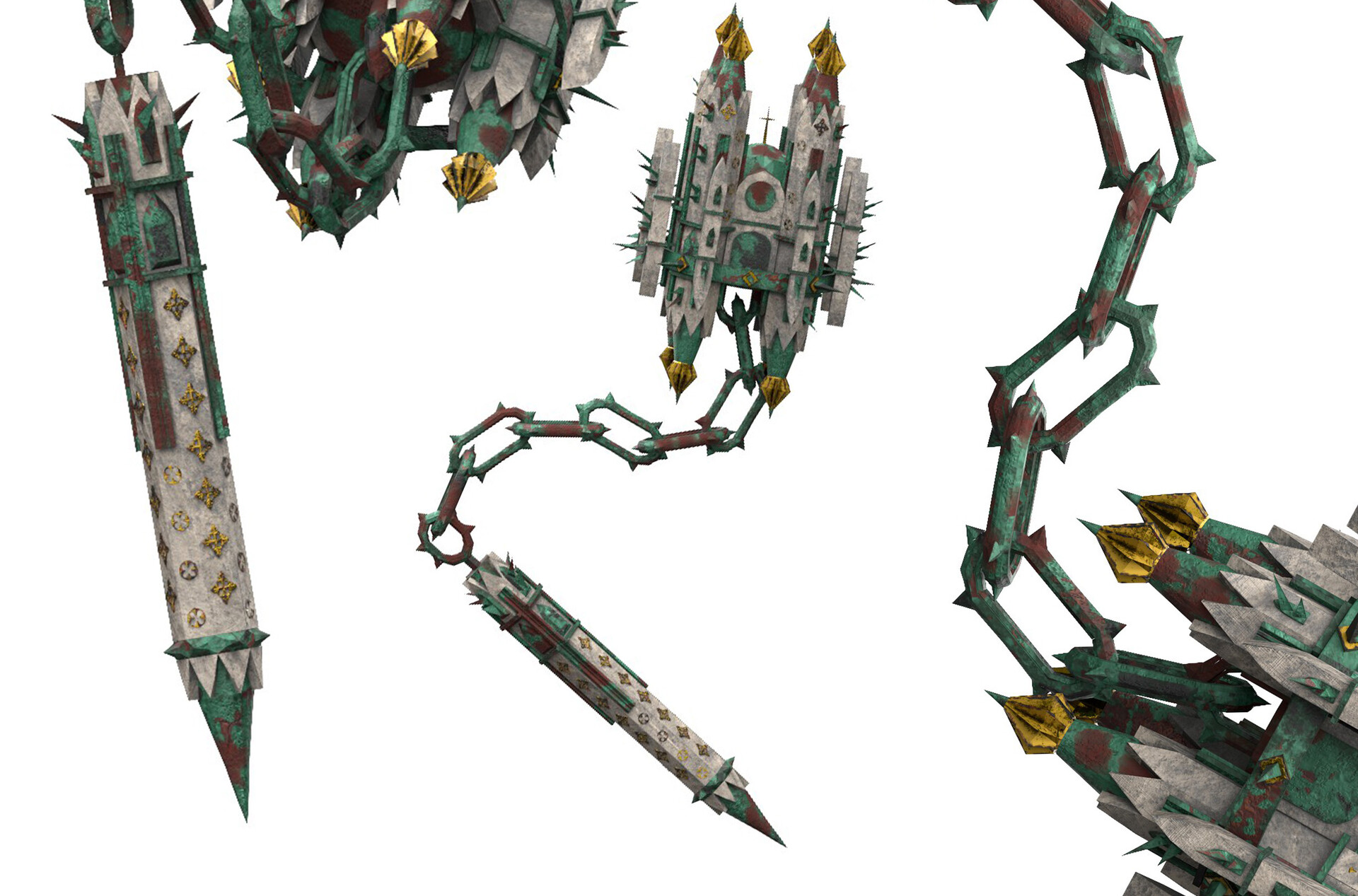ArtStation - Worn Cathedral Flail