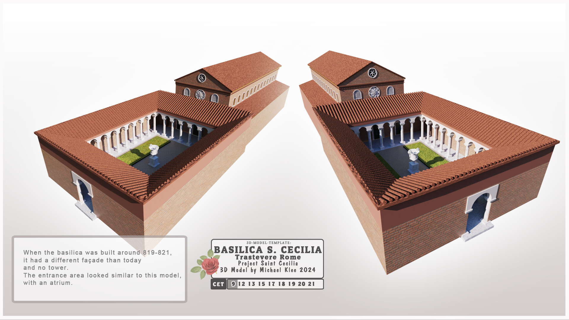 Michael Klee - Basilica Santa Cecilia in Trastevere Rome - Courtyard ...