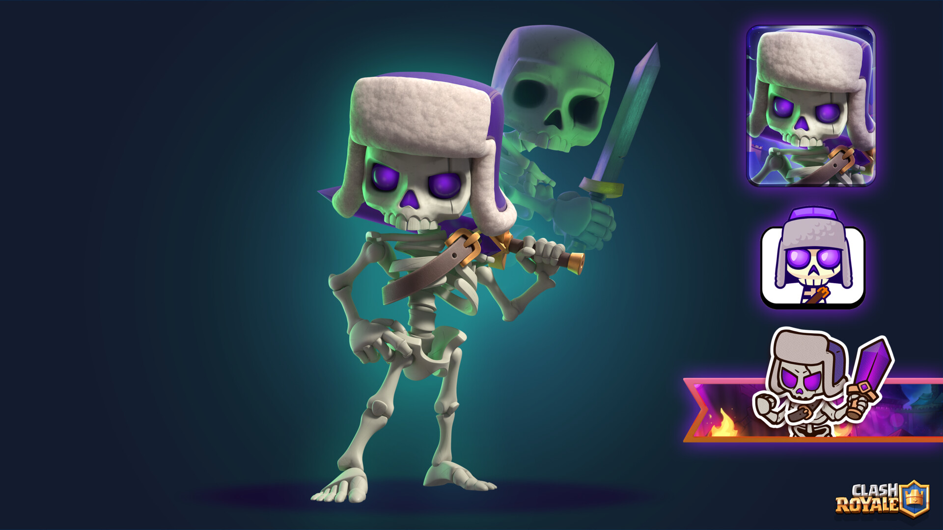 skeleton army evolution clash royale