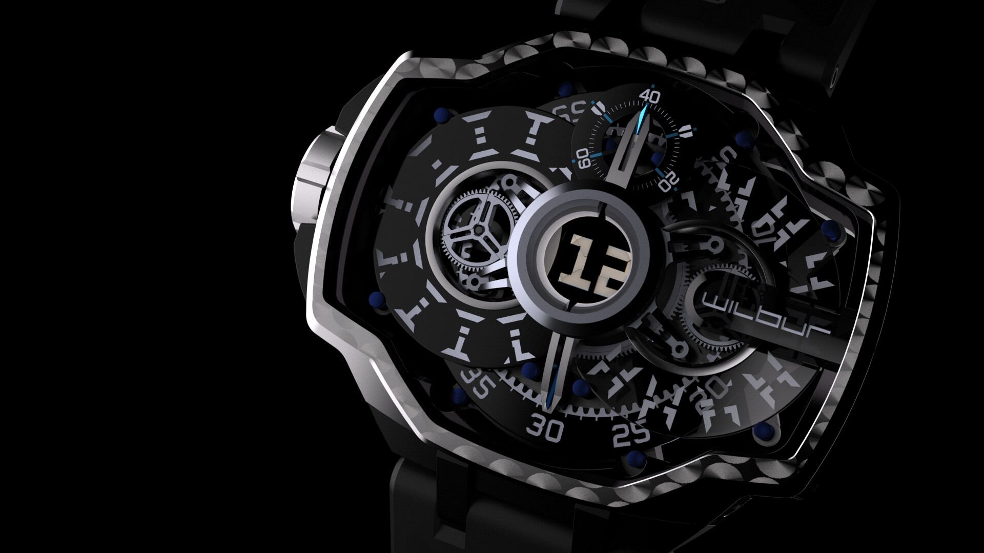 ArtStation - Brushed metal Watch Animation