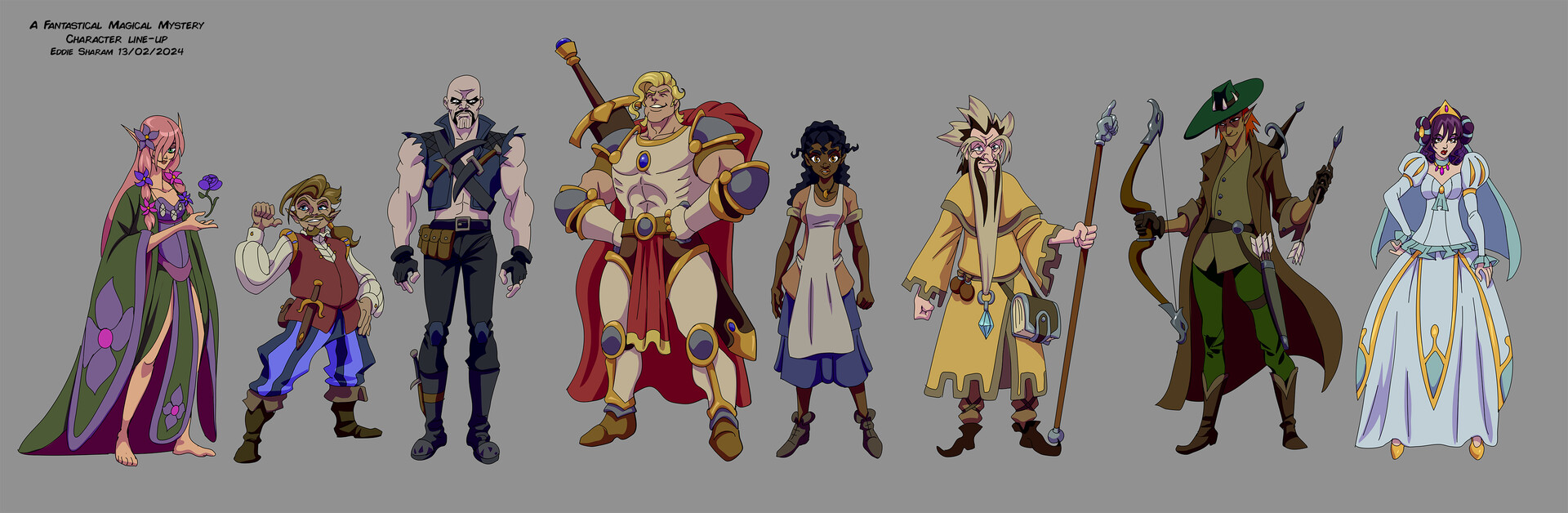 ArtStation - A Fantastical Magical Mystery, DnD animation character design