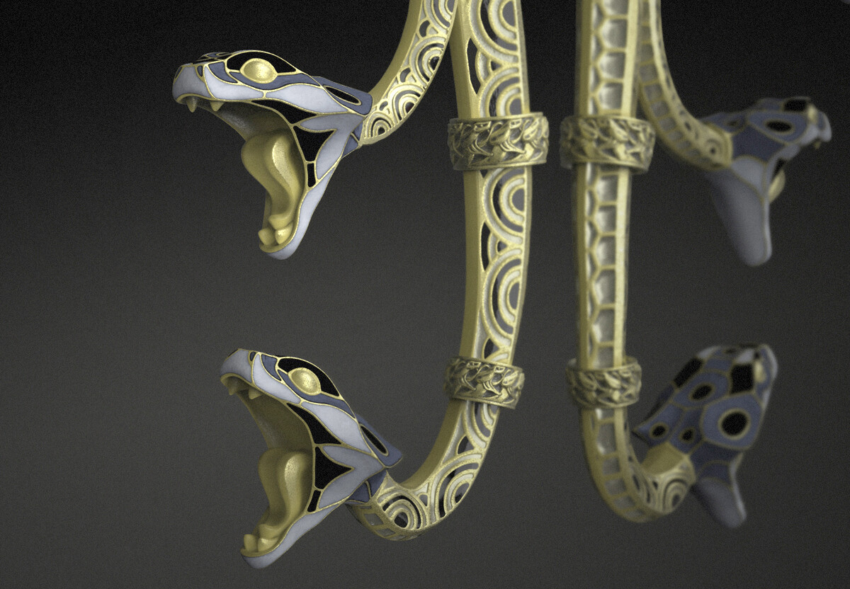 Nacho Riesco Organic Jewelry Design - René Lalique Serpents Corsage