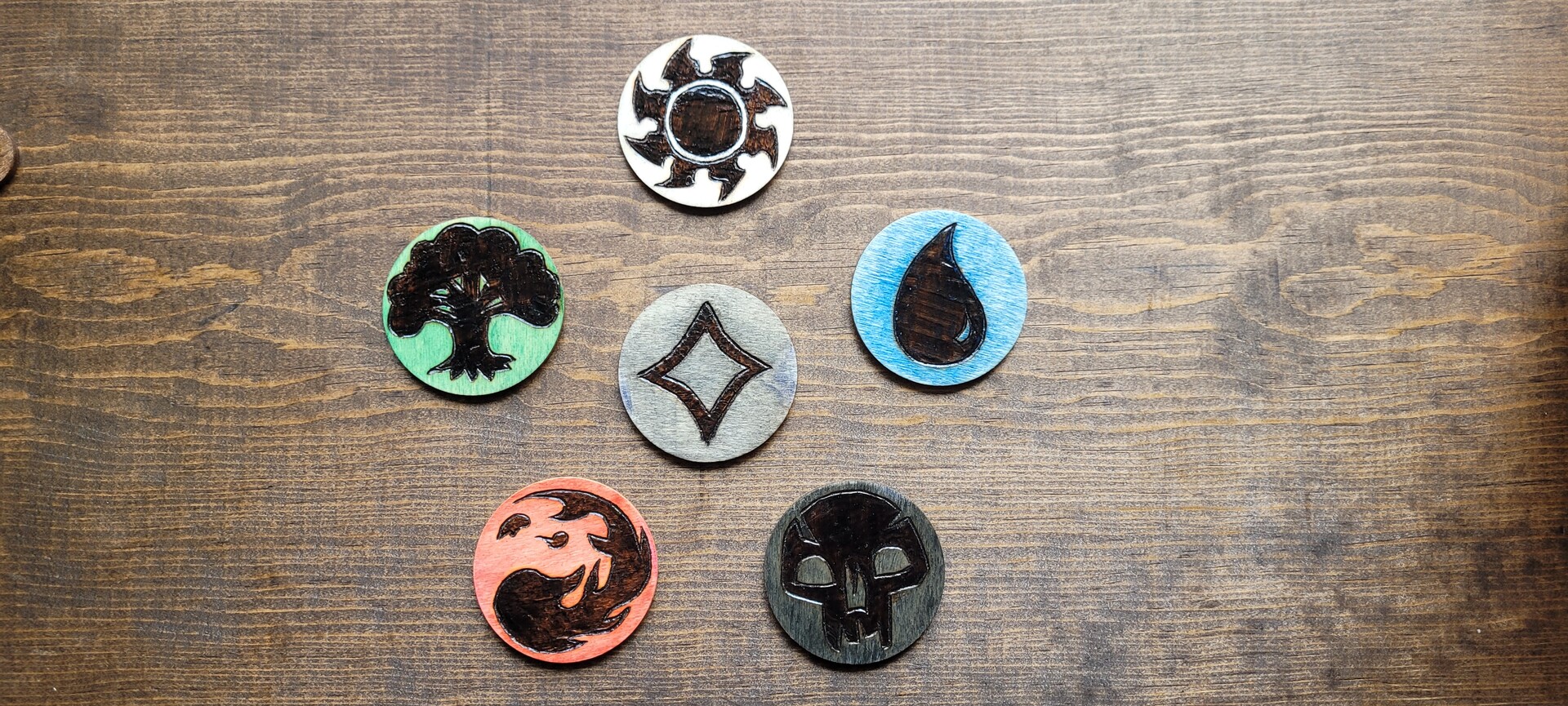 "Taylu" E.M. - Custom 2" Wooden Coin Tokens