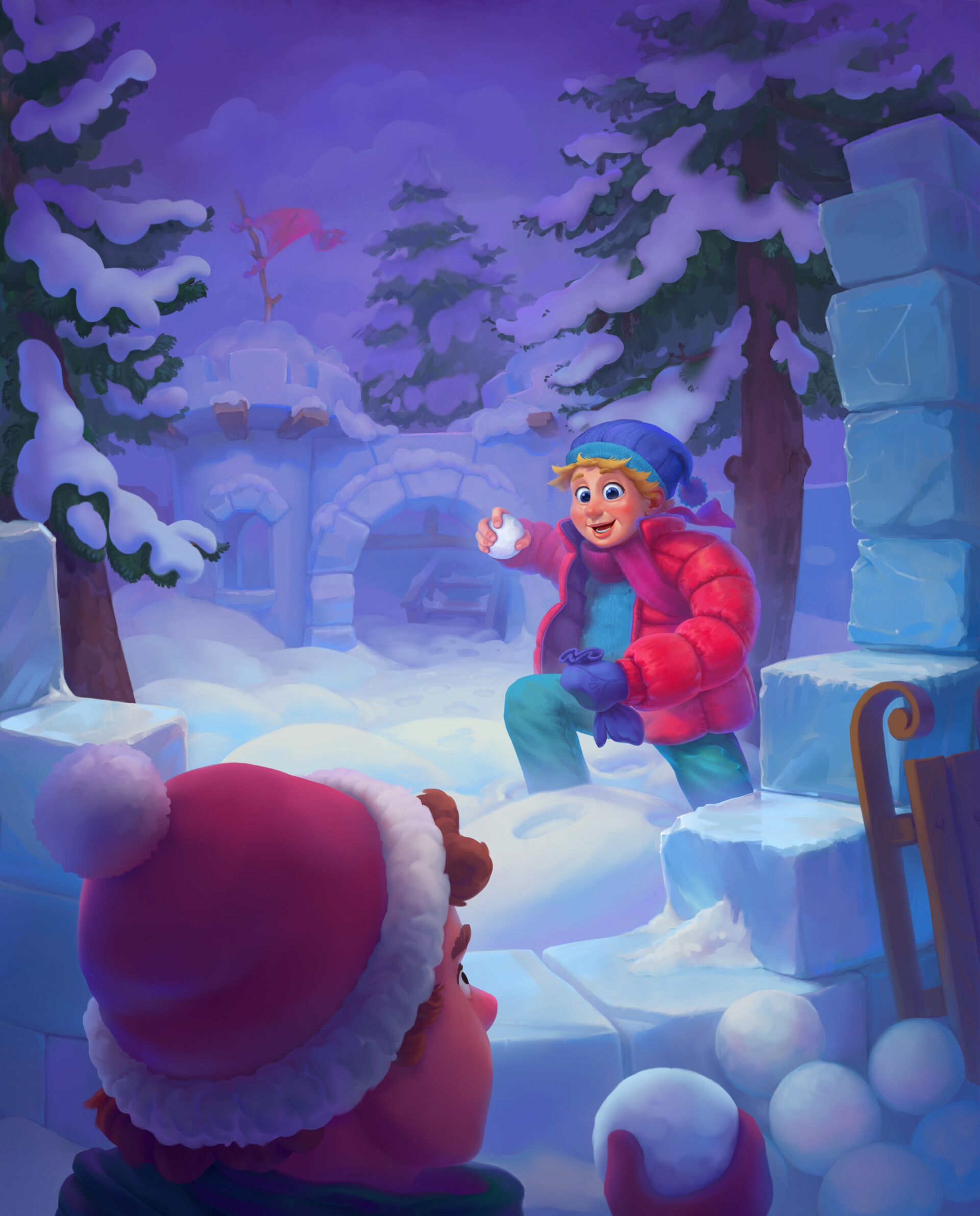 ArtStation - Hit if u can / Snowballs