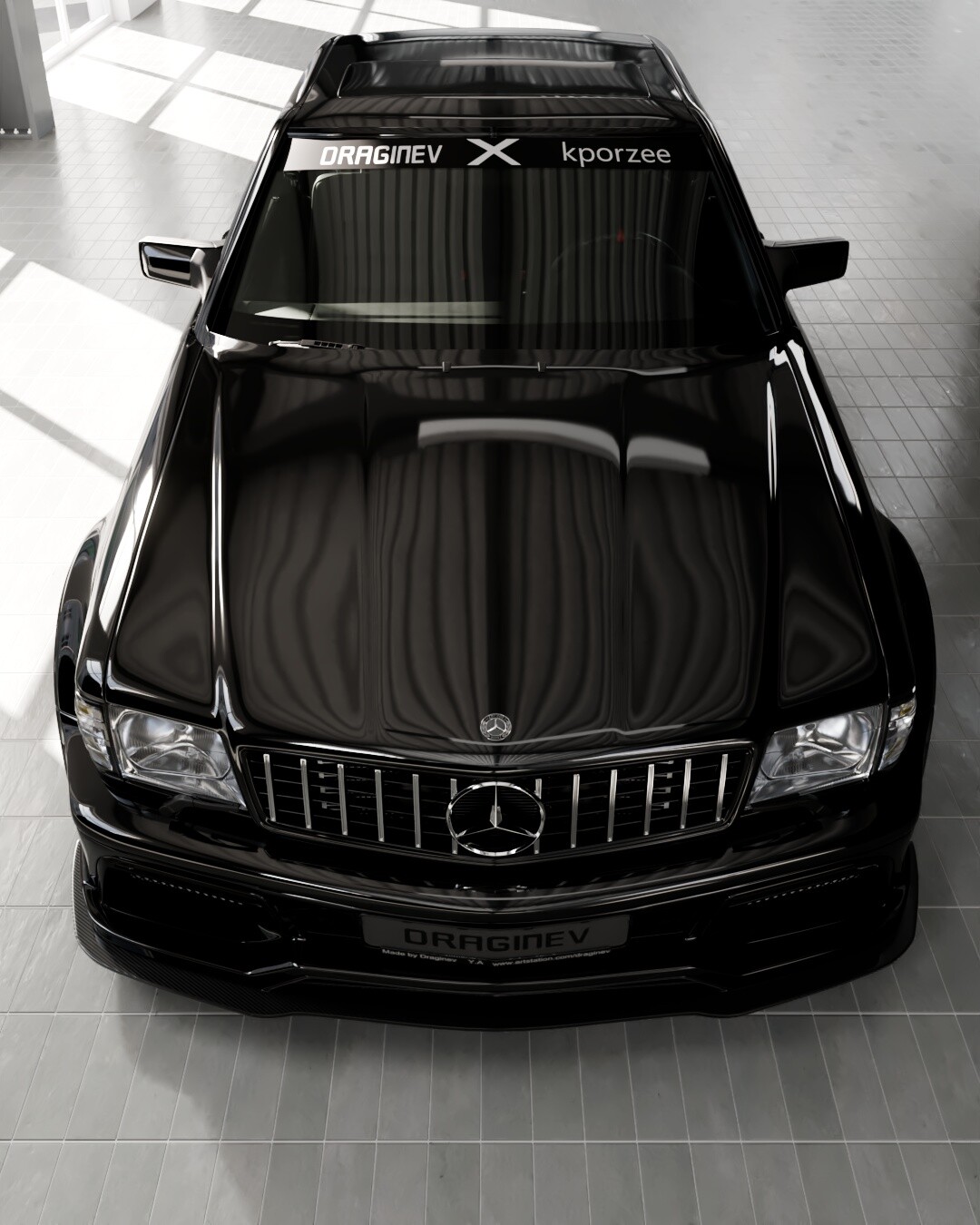 ArtStation - Mercedes-Benz W126 SEC 600 - DRAGINEV X KPORZEE