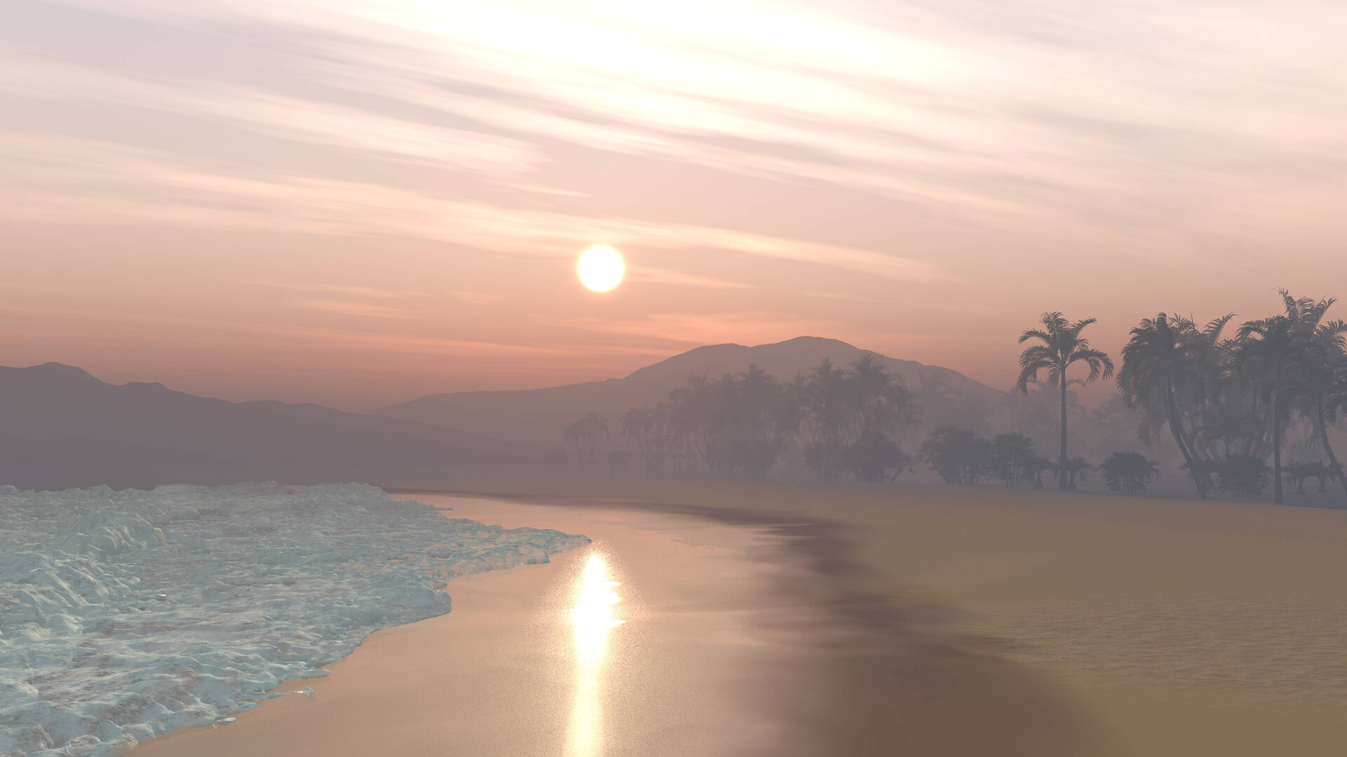 ArtStation - Sunset Beach