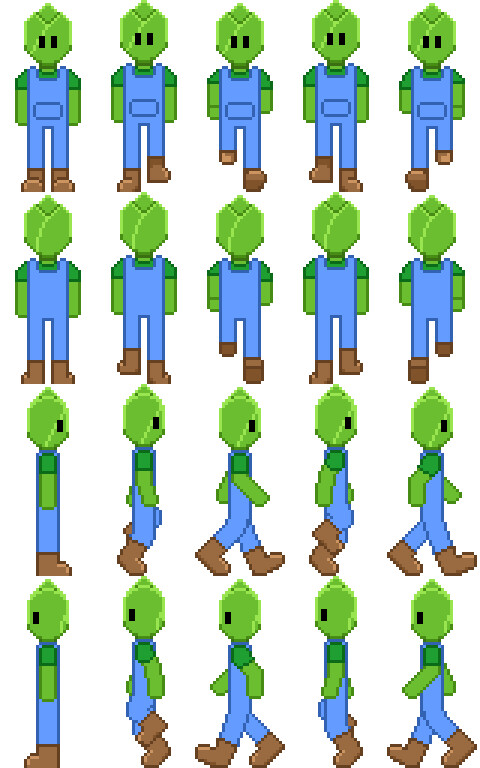 ArtStation - Plant Farmer Sprite Sheet
