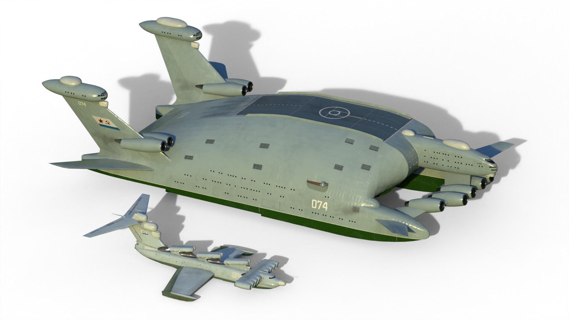 Tim Samedov - Bartini A-2500 WIG Ekranoplan aircraft carrier