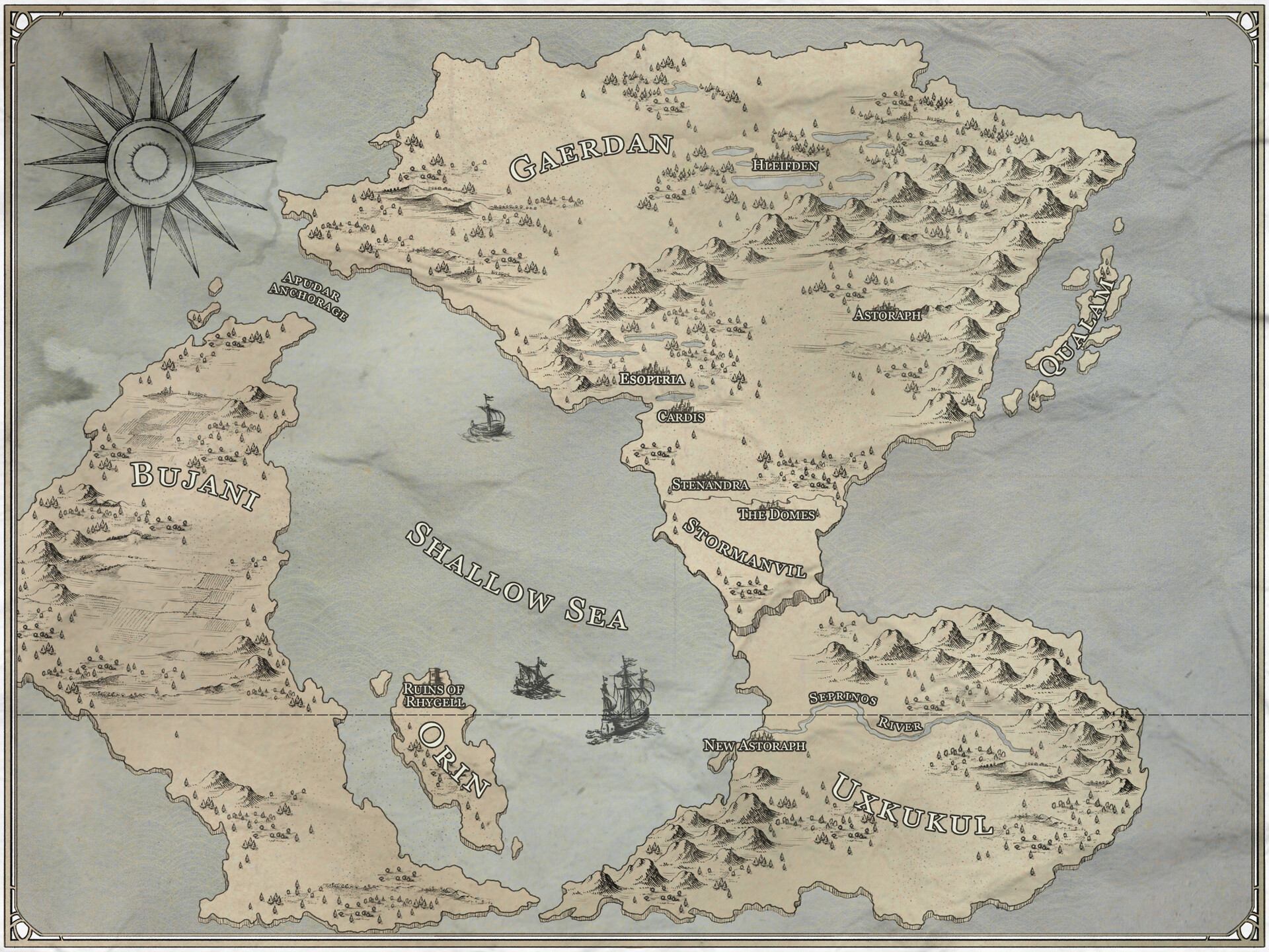ArtStation - MAP OF GAERDAN
