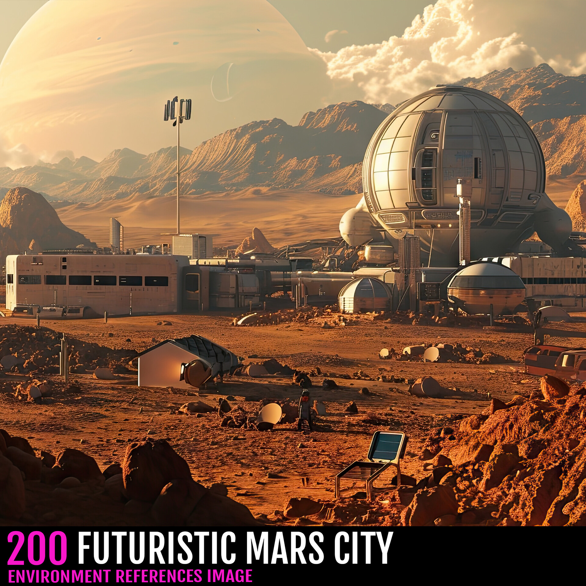 ArtStation - 200 FUTURISTIC MARS CITY / 4K