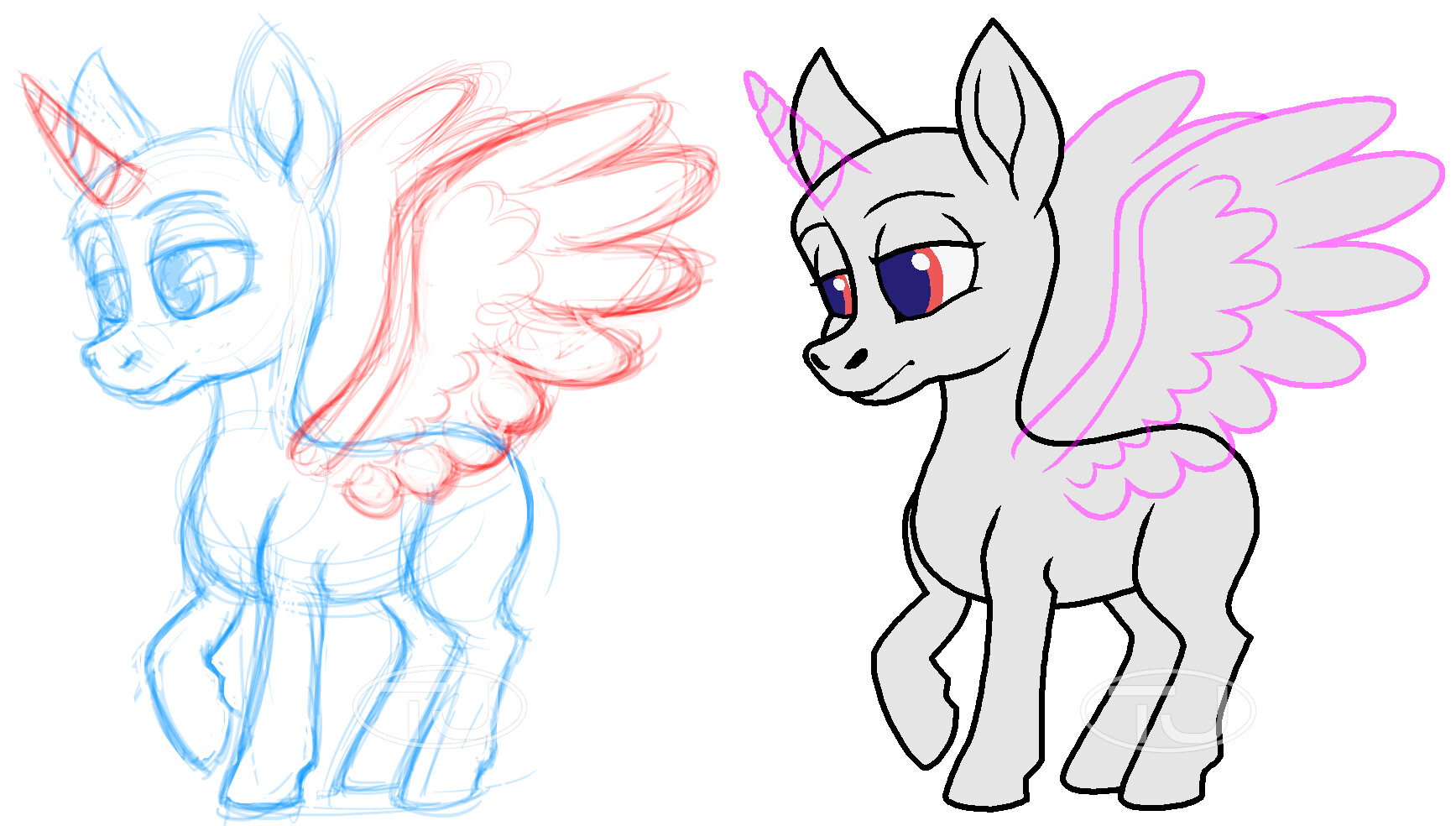how to draw a mlp base