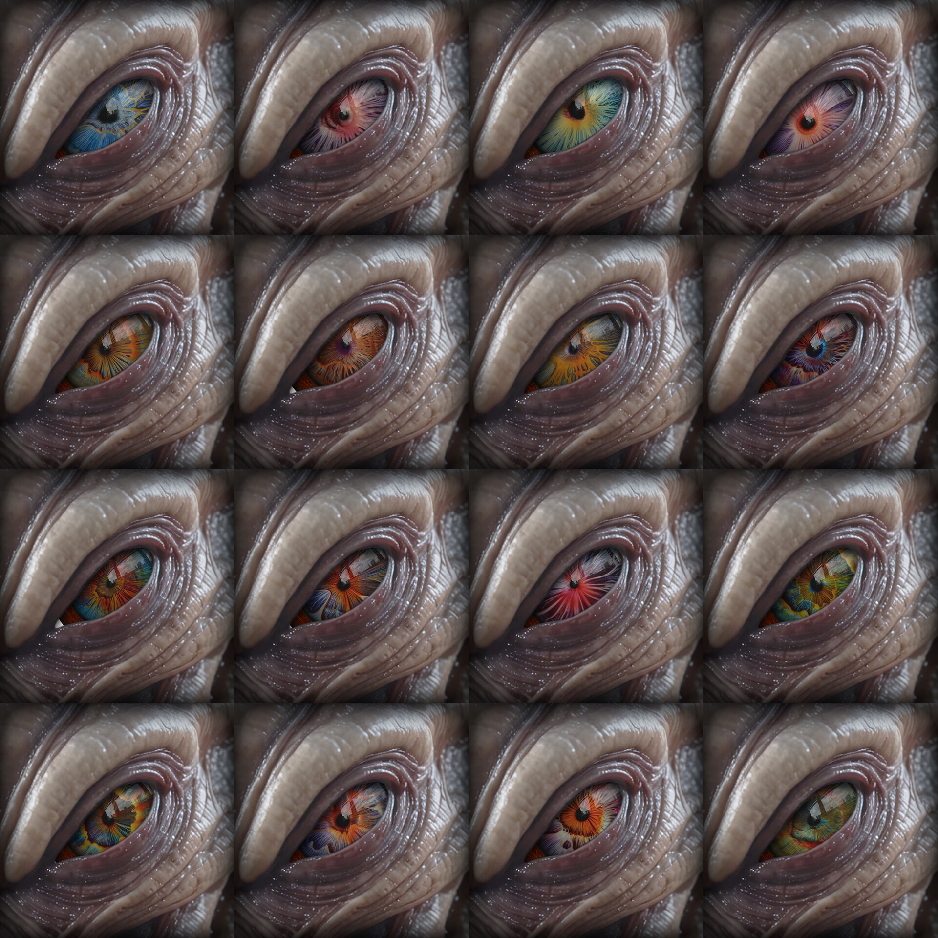 ArtStation - Alien Fantasy Eyes Vol 03 - PBR