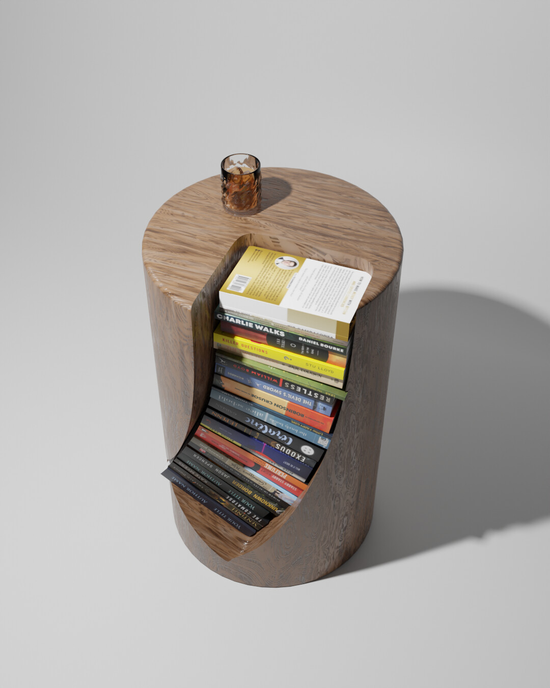 ArtStation - Unique book shelf desing