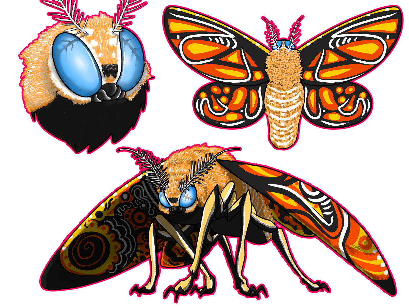 ArtStation - God's Abomination: Mothra