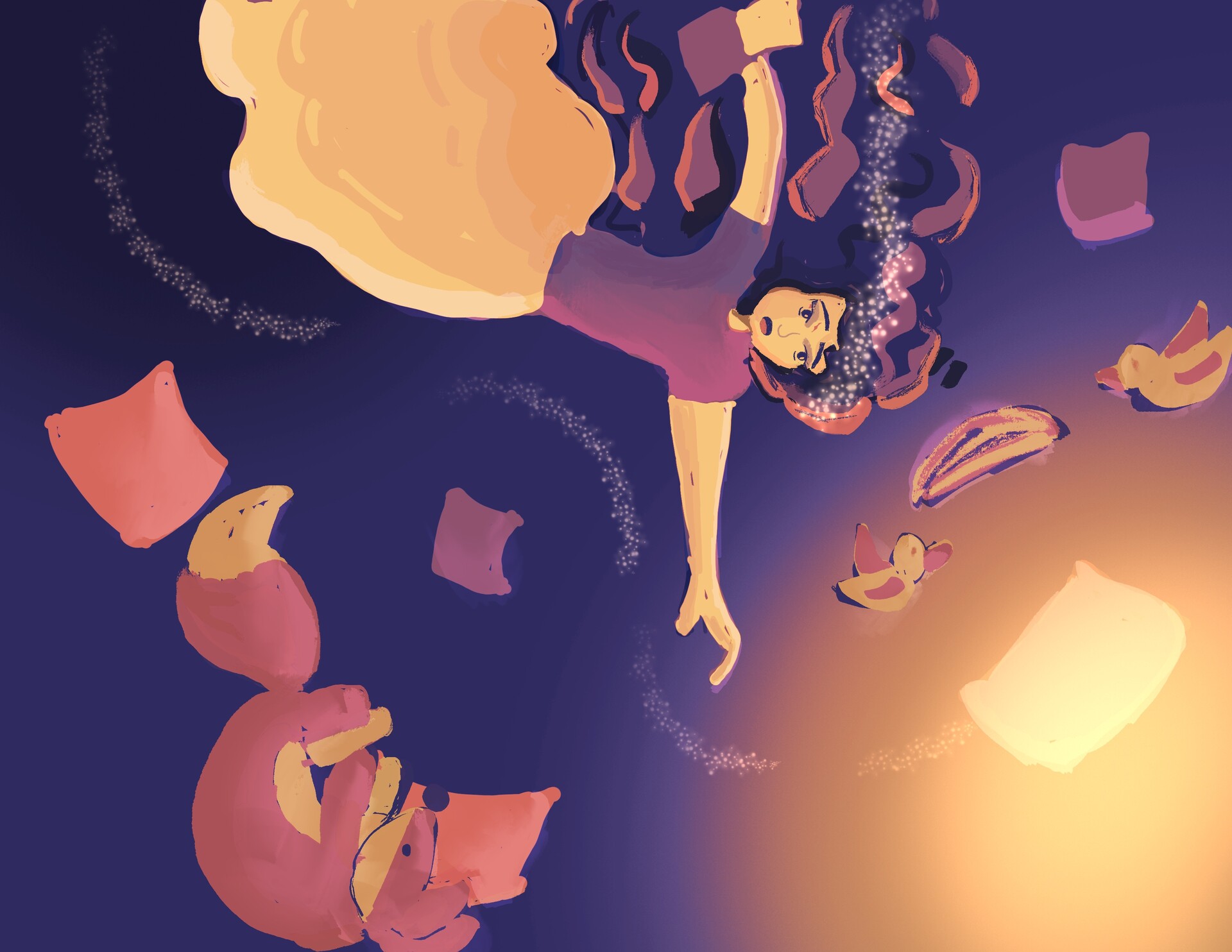 ArtStation - Princess falls through the portal