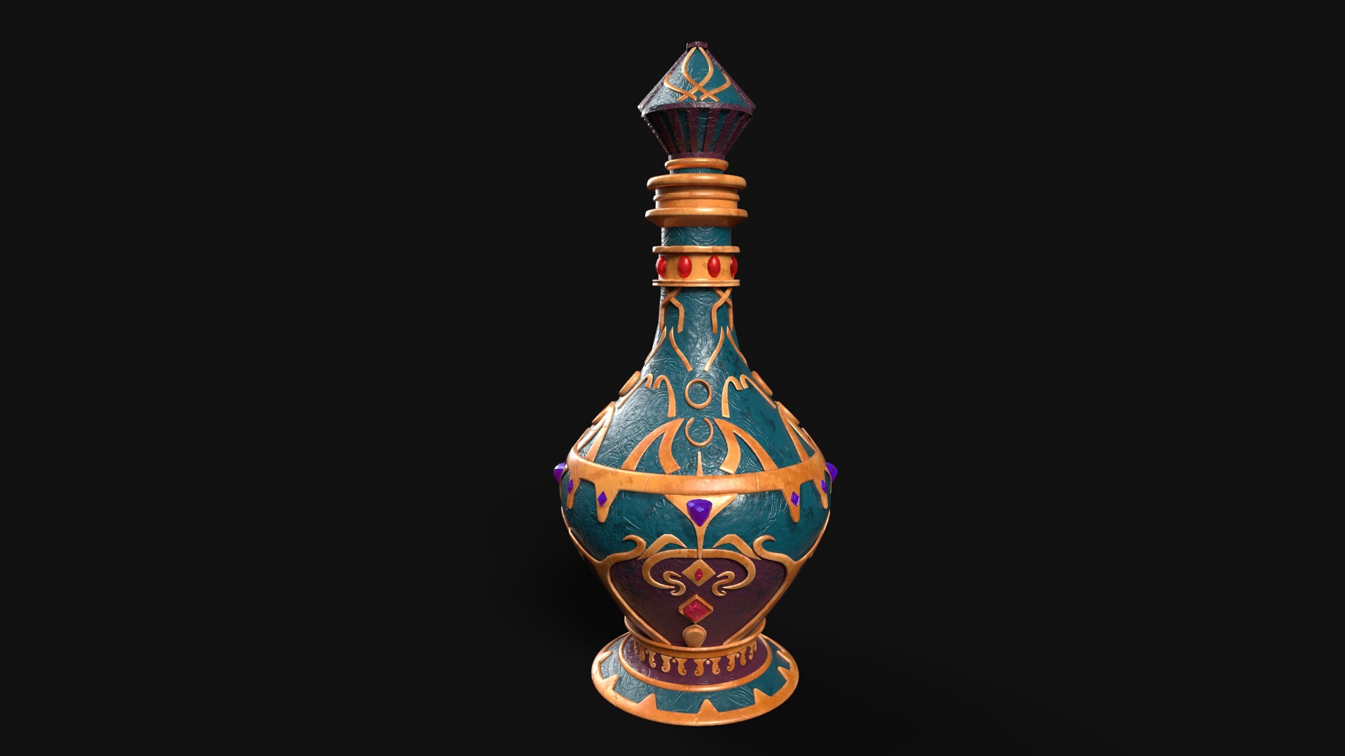 ArtStation - 3D Ancient Poison Bottle