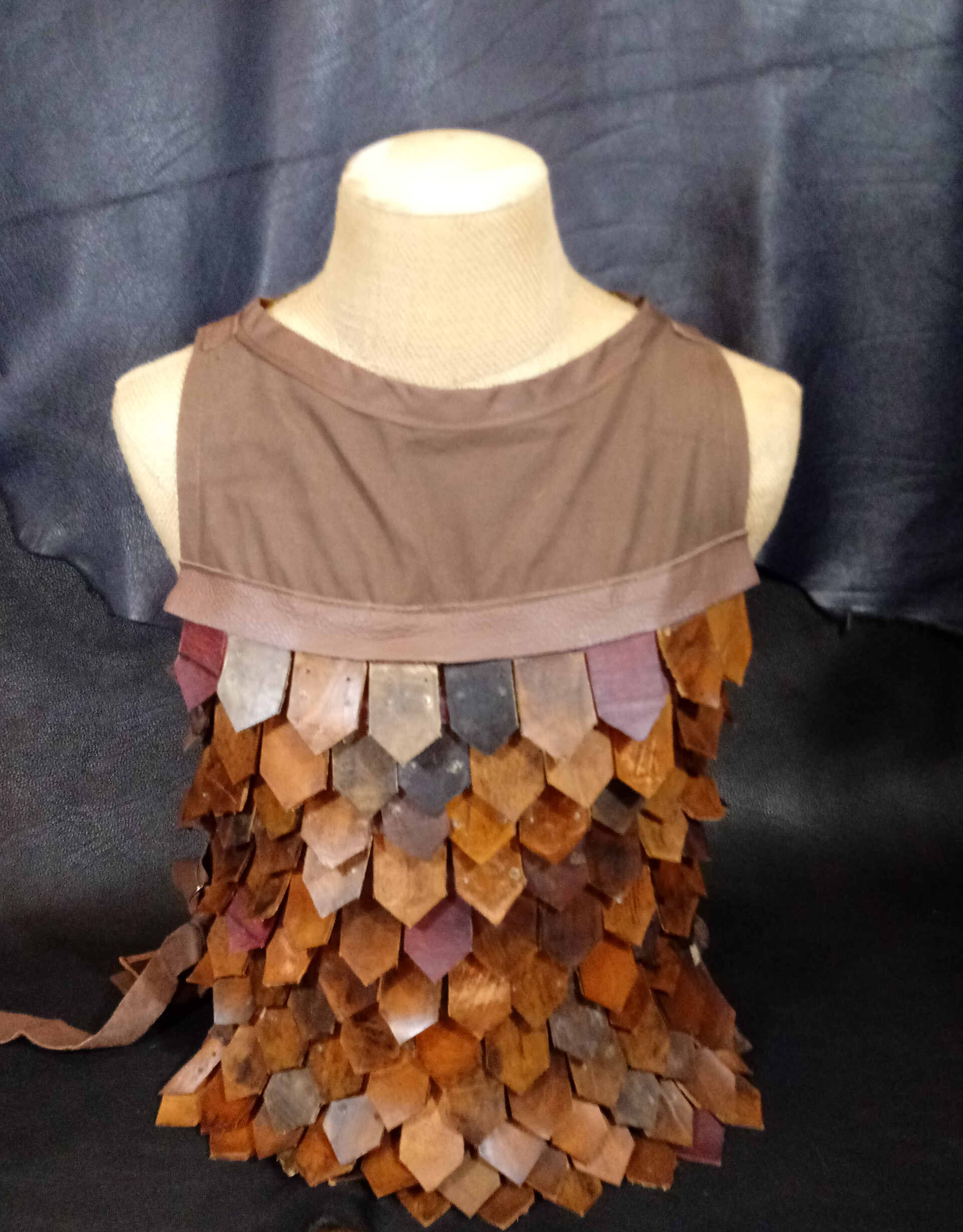 Kait Howard - Leather Scale Tunic-folder