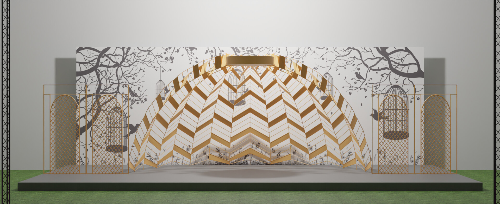 Rahat Al Meem - Big Stage Design for Luxury wedding events