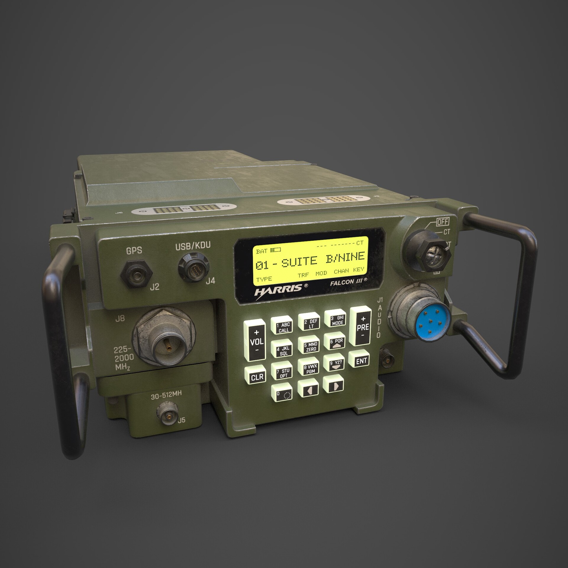 ArtStation - Military Radio AN/PRC-117G Falcon III
