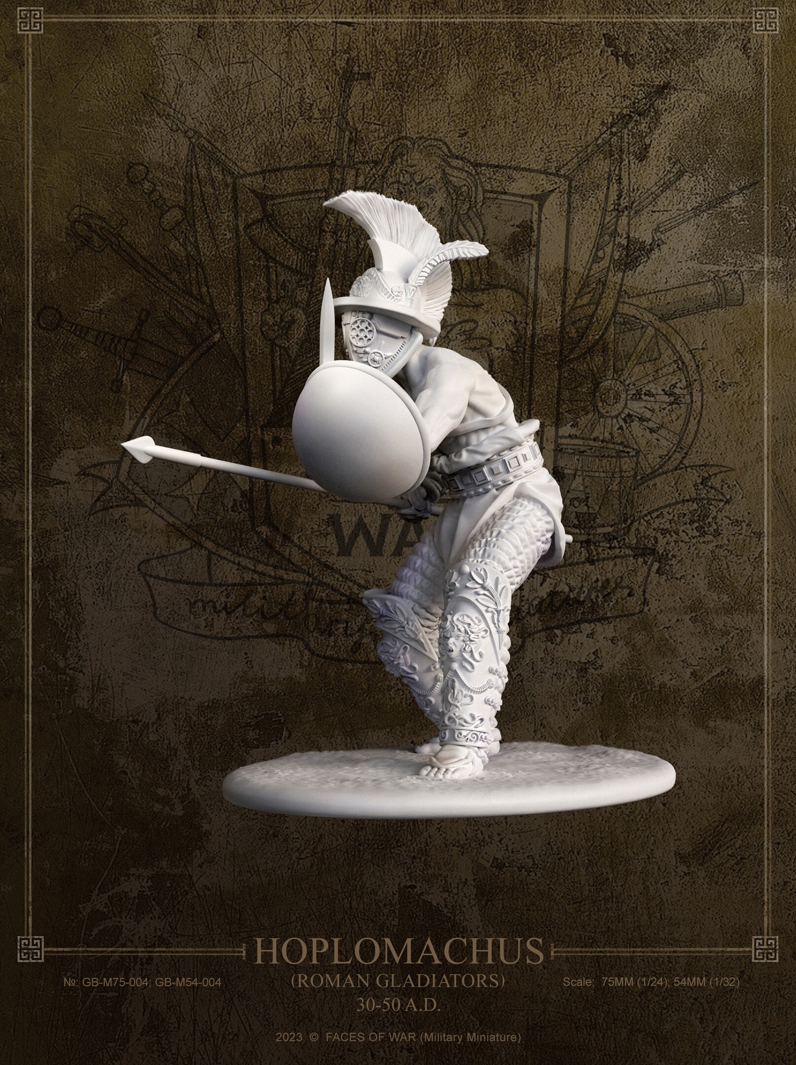 ArtStation - "Hoplomachus" gladiator for Faces of War MM