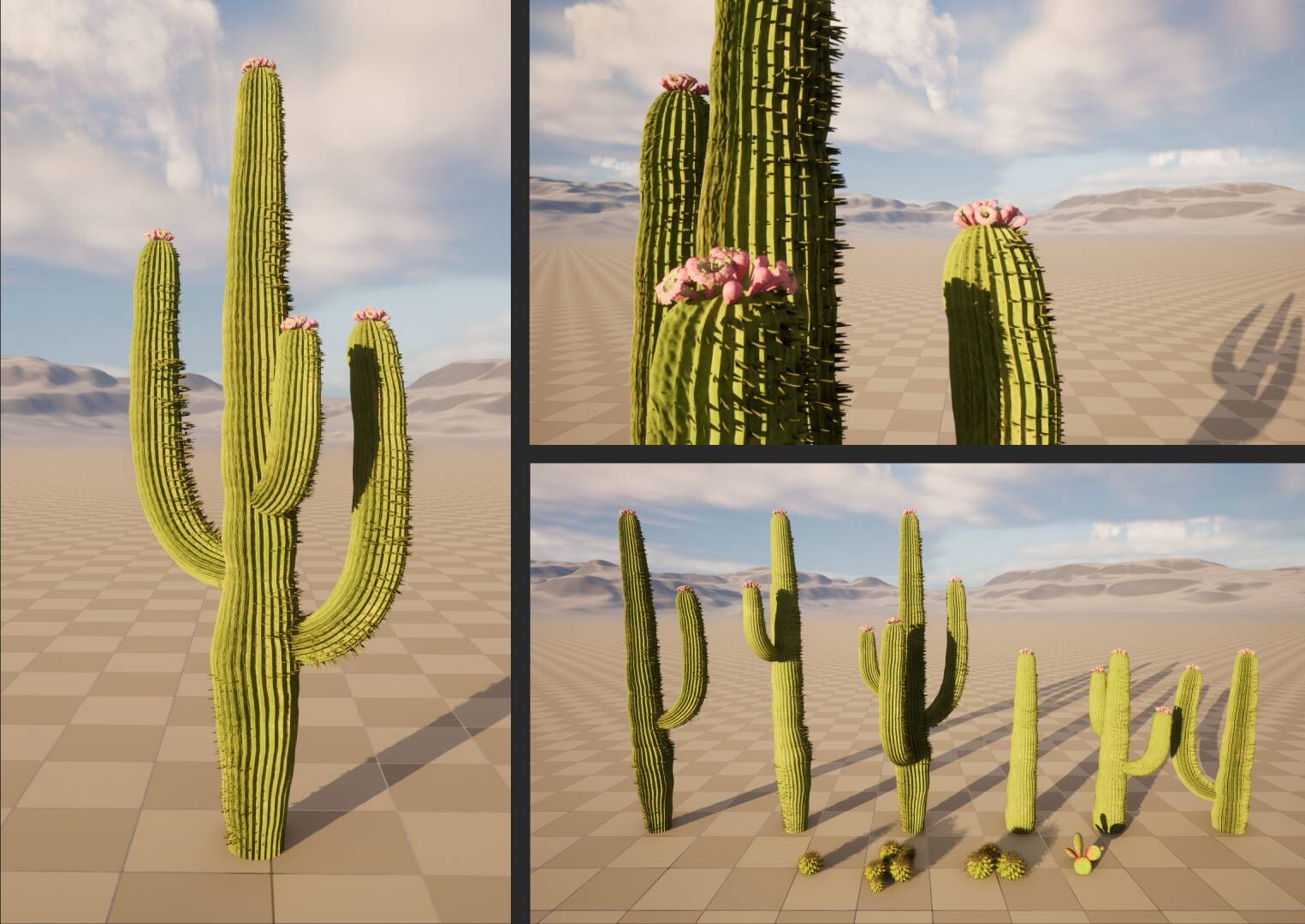 ArtStation - Cactus Foliage Asset