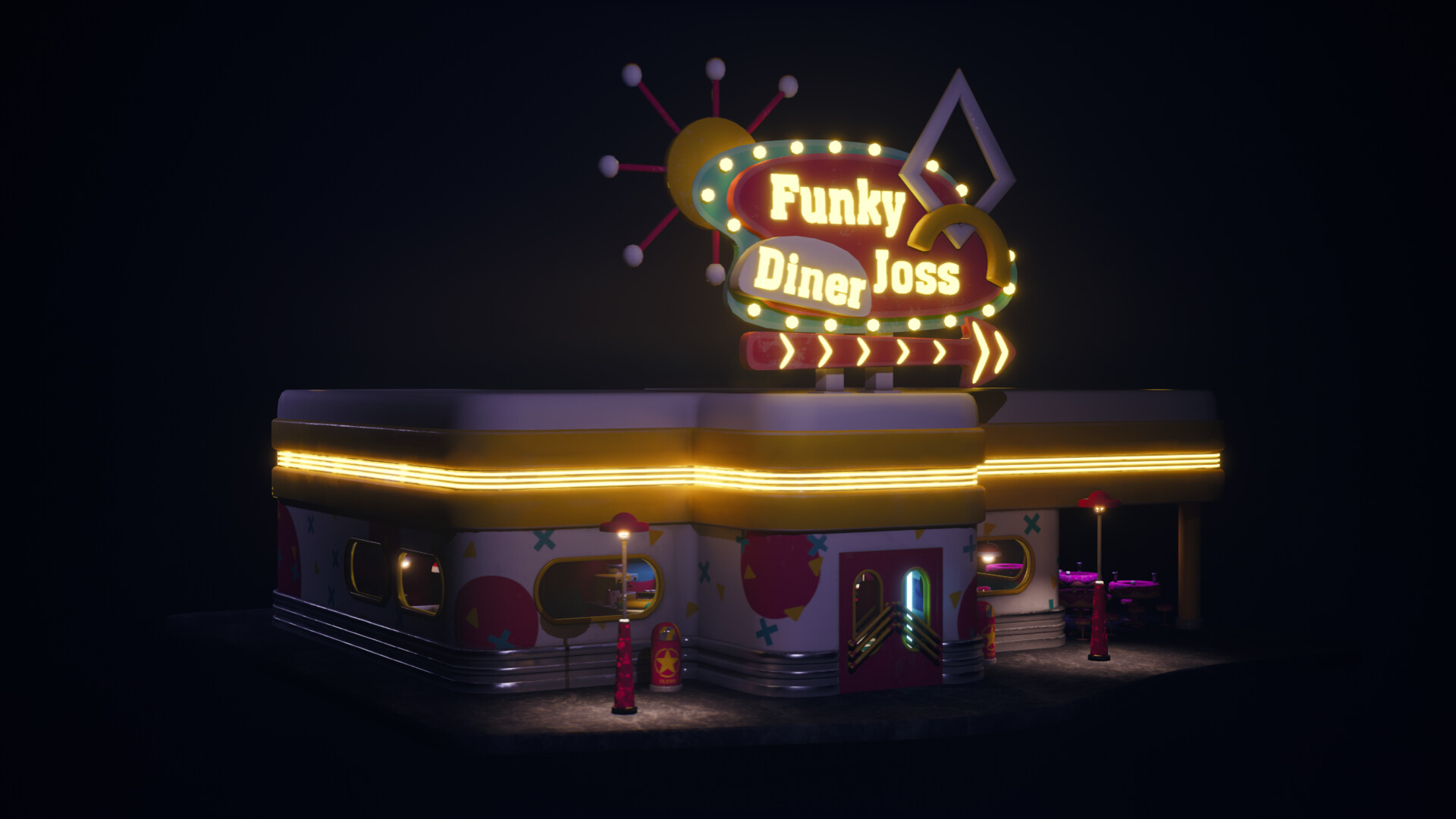 ArtStation - Funky Diner