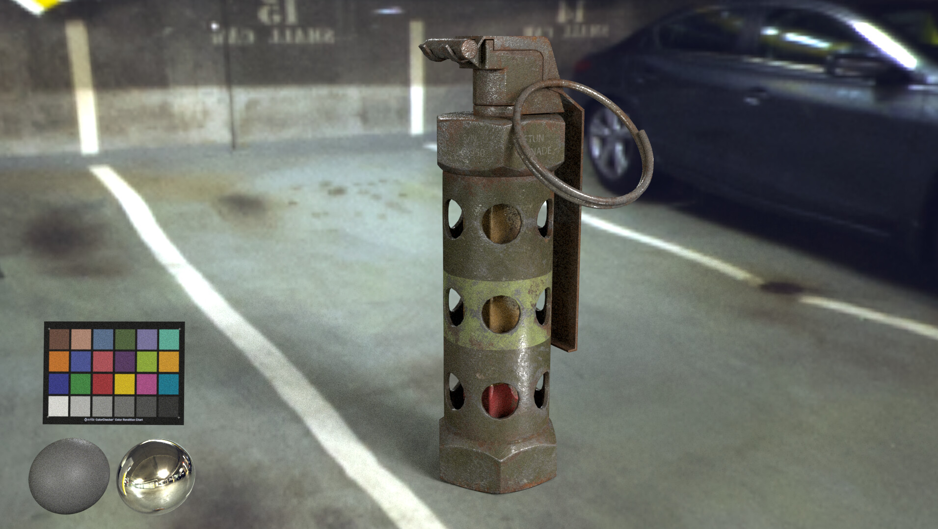 ArtStation - Grenade Texturing Study