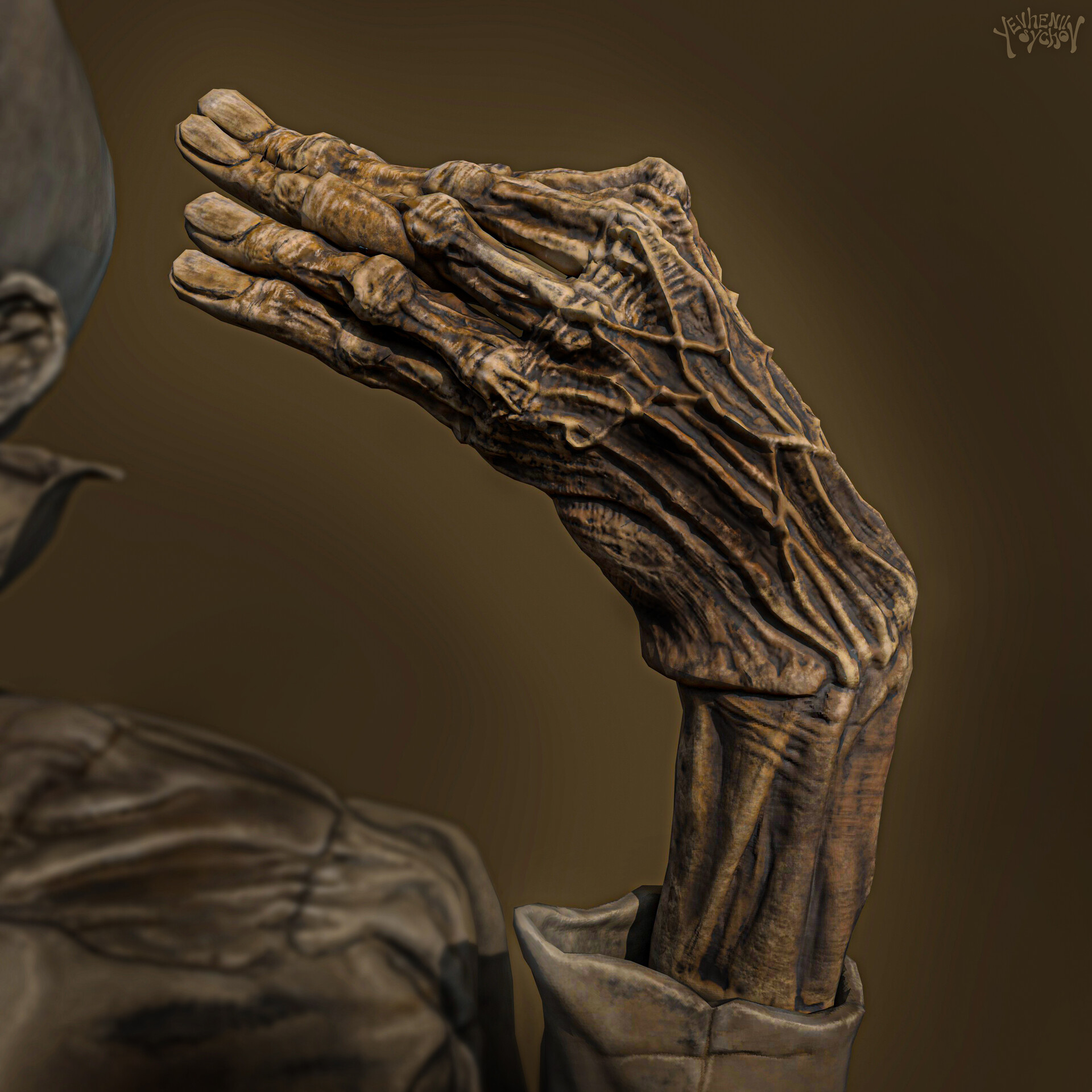 Yevhenii Sychov - 3D model of Zdzisław Beksiński's "ZH"