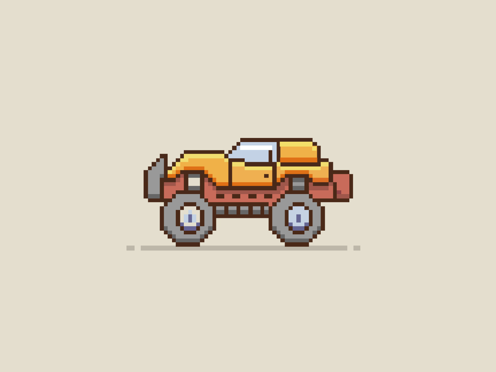 ArtStation - pixel truck