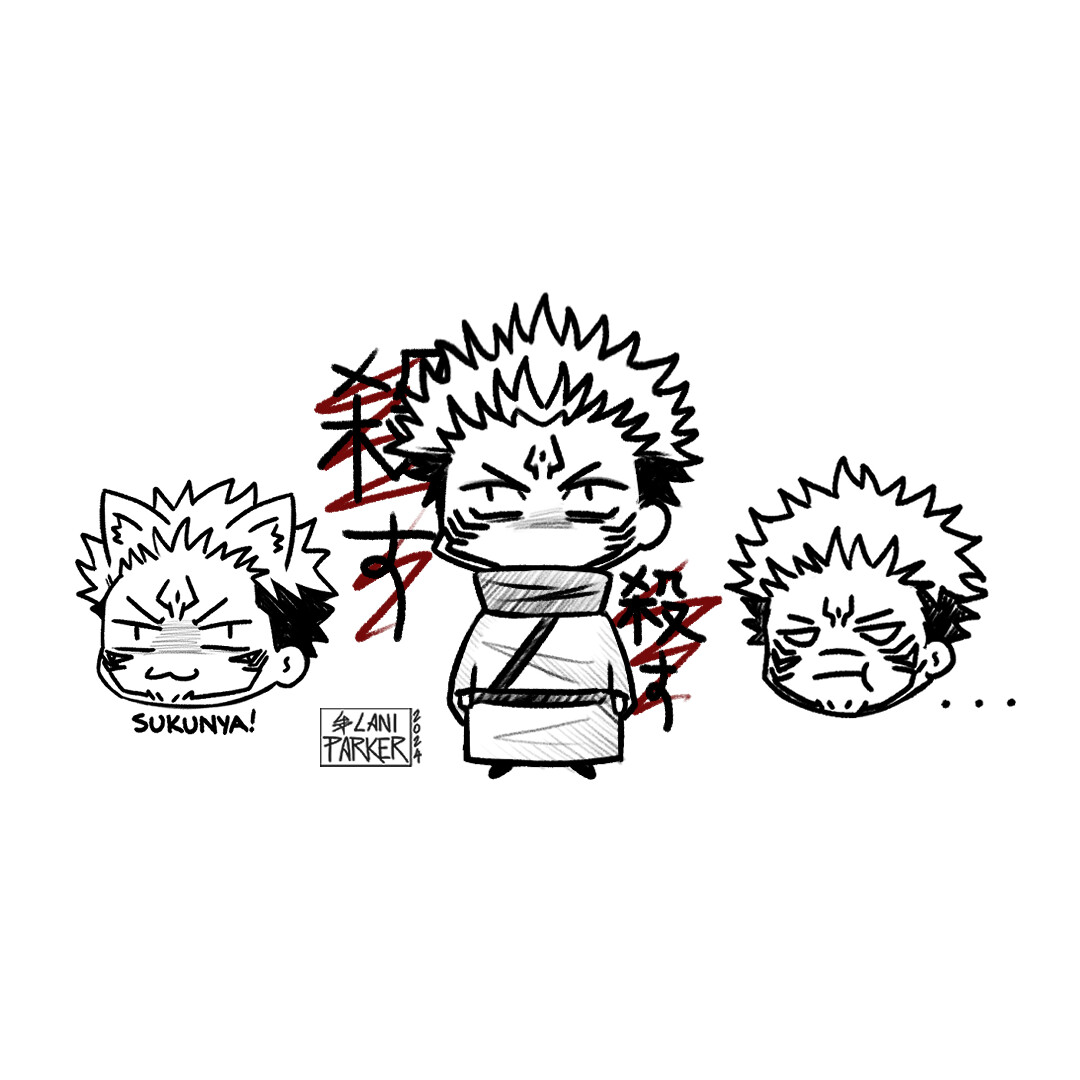 ArtStation - SUKUNA STICKER DESIGNS